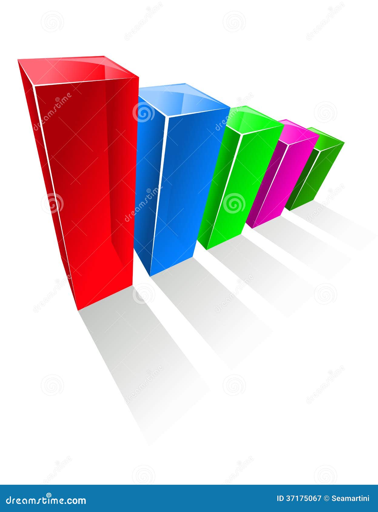 Grafico Con Le Colonne Verticali D'ardore Variopinte Illustrazione ...