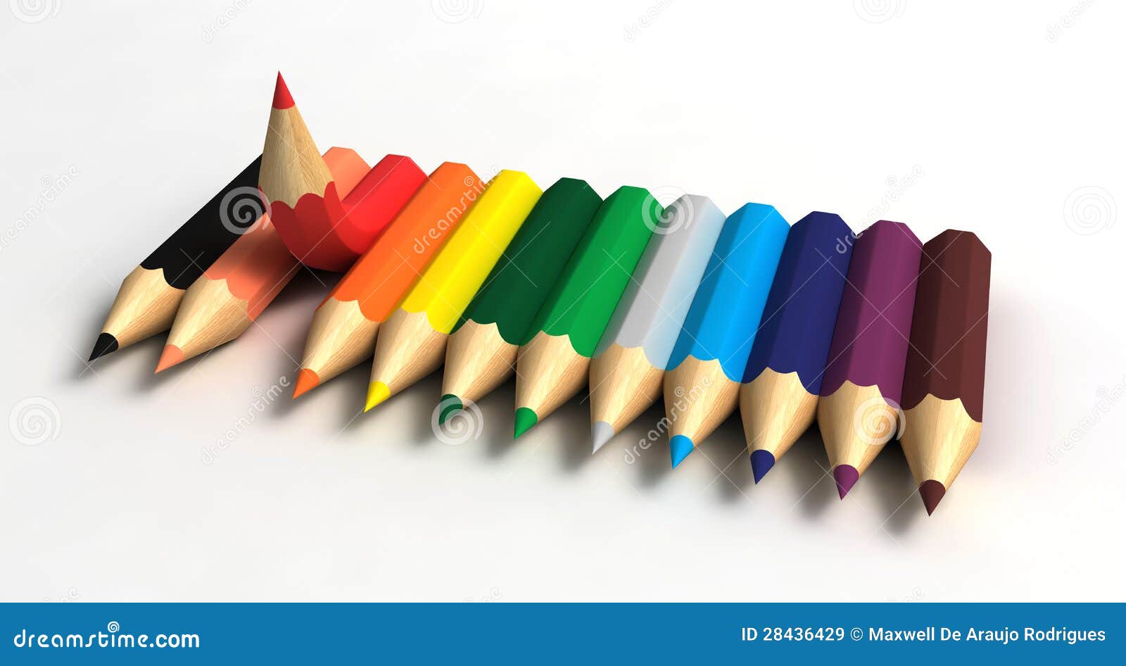 Grafico con le matite illustrazione di stock. Illustrazione di bambino ...