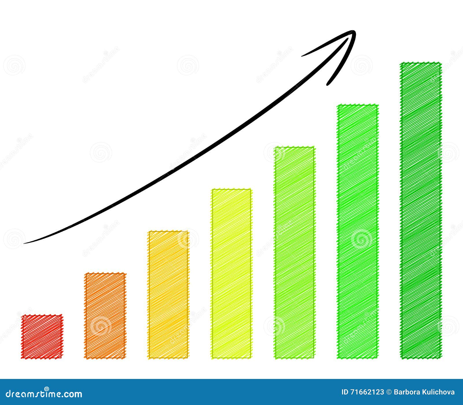 Grafico Di Profitto Crescente Illustrazione Vettoriale - Illustrazione ...