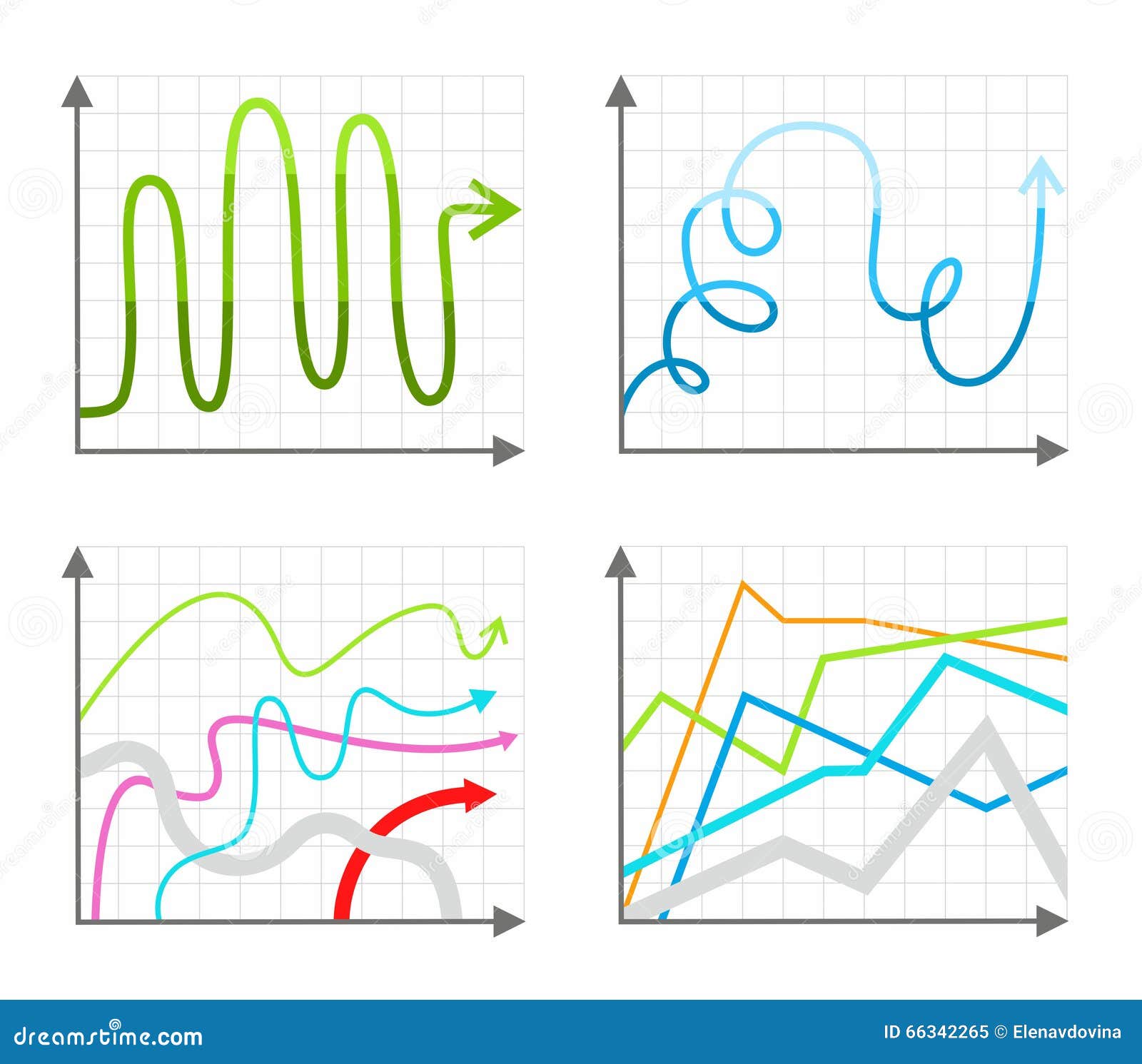Grafico lineare, colore illustrazione vettoriale. Illustrazione di ...