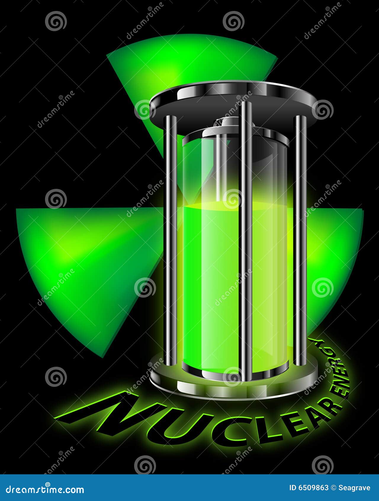 Grafik der Atomenergie vektor abbildung. Illustration von symbol - 6509863