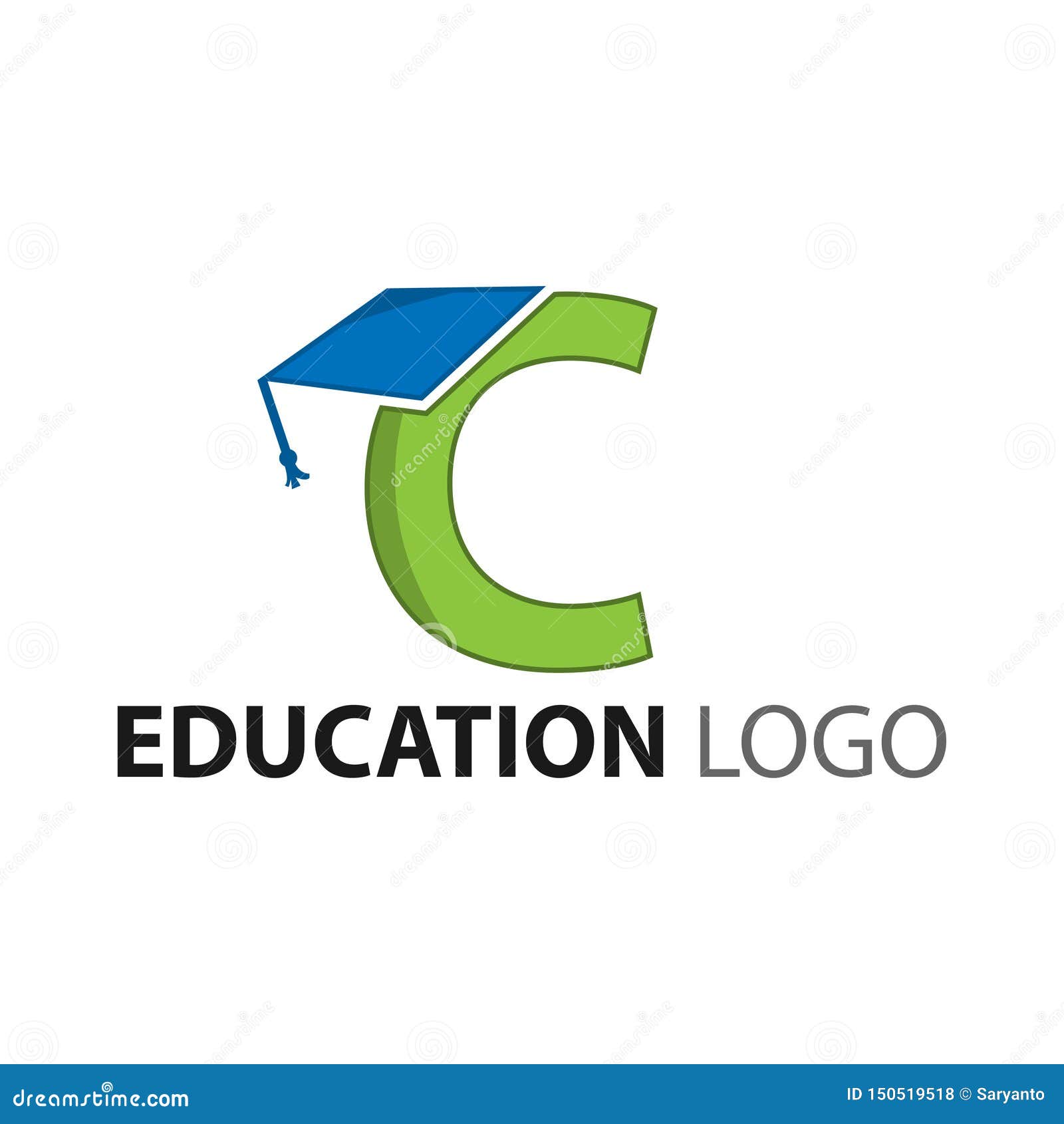 Graduation Logo Stock, Letter C, Education Logo. Stock Vector ...