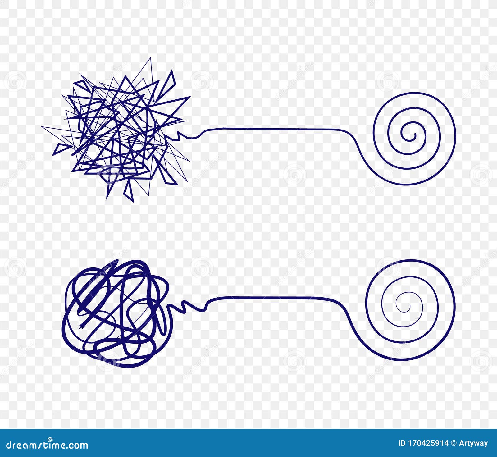 Grafisch Symbool Voor Het Oplossen Van Een Complex Probleem Het ...