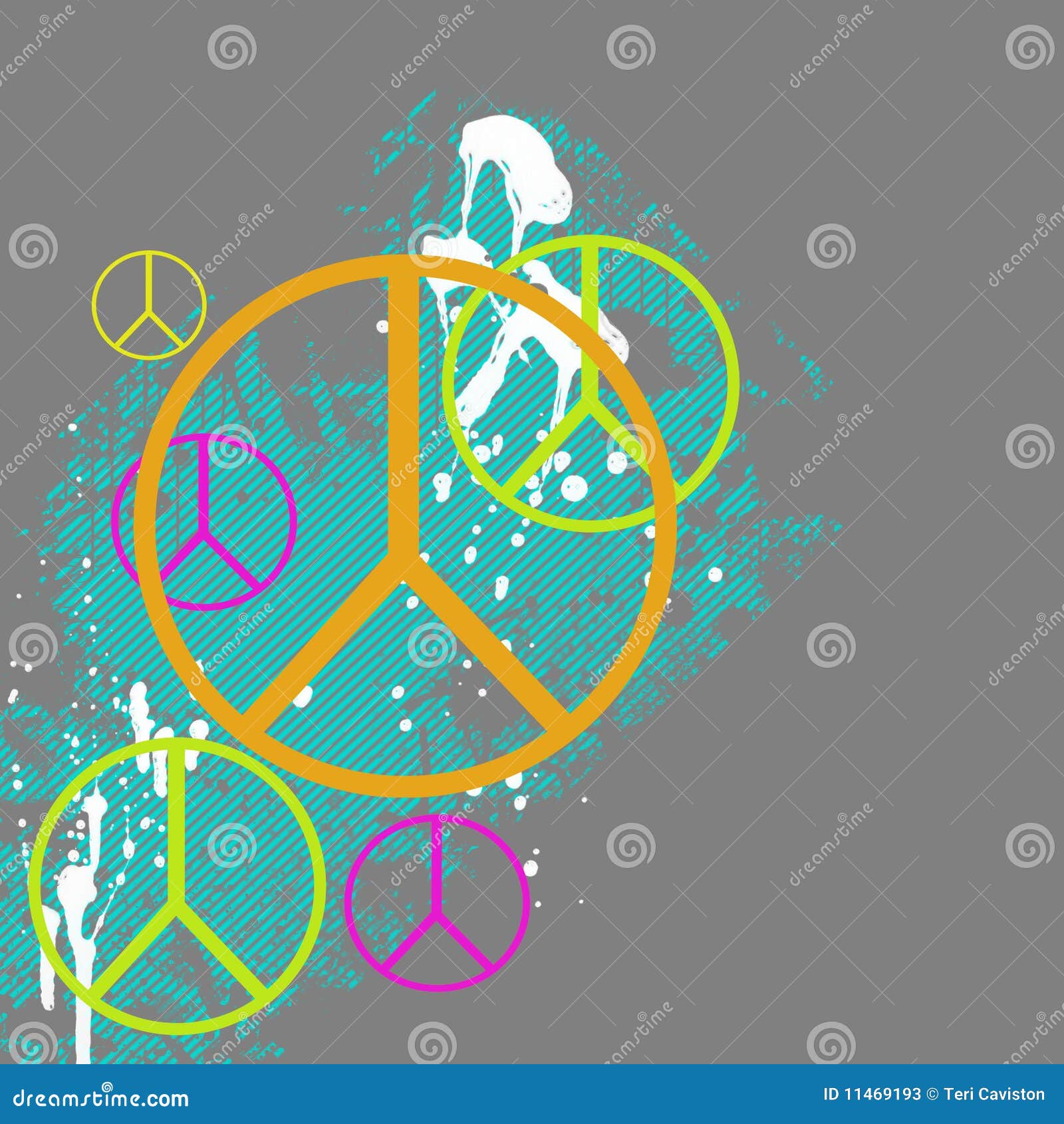 Grafische Het Symbool Van De Vrede Stock Illustratie - Illustration of ...