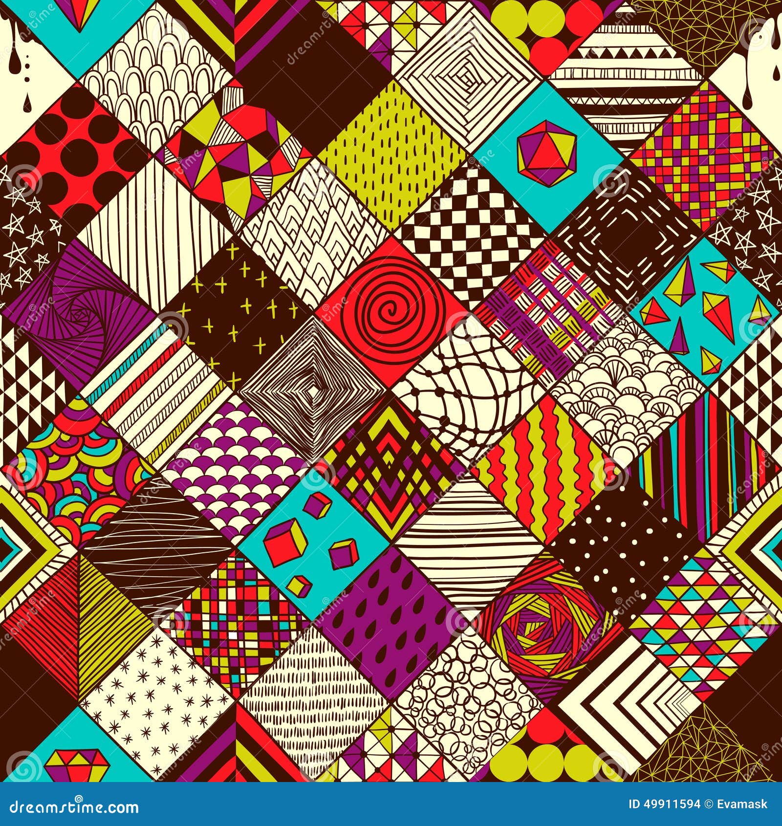 Grafisches Muster vektor abbildung. Illustration von polka - 49911594