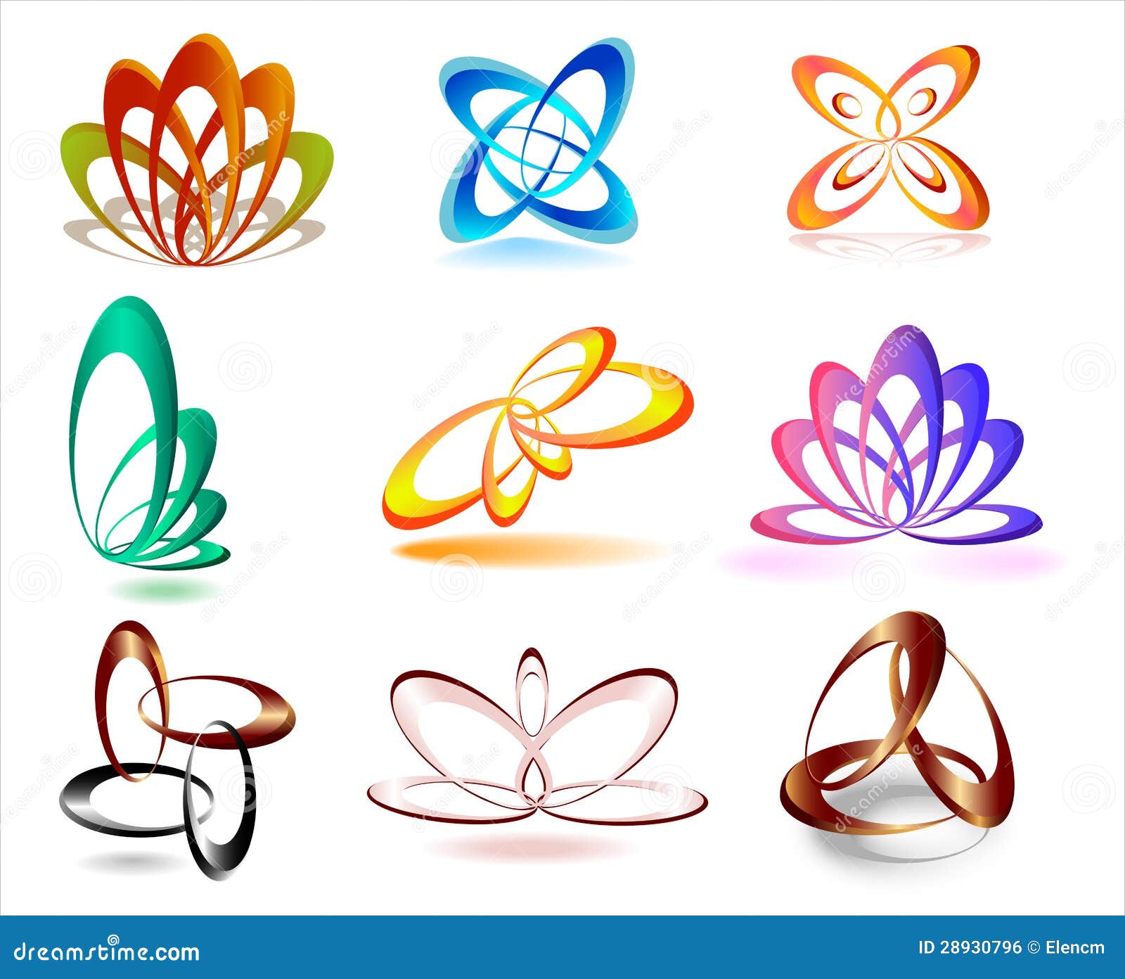 Grafiska symboler. vektor illustrationer. Illustration av skönhetsmedel ...