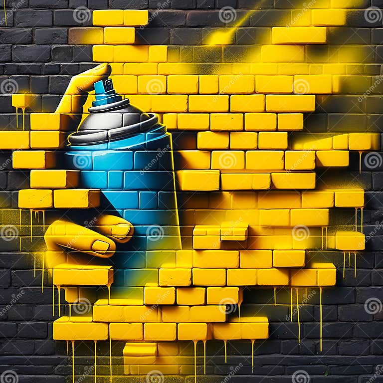 A grafty wall pattern. stock illustration. Illustration of line - 302090282