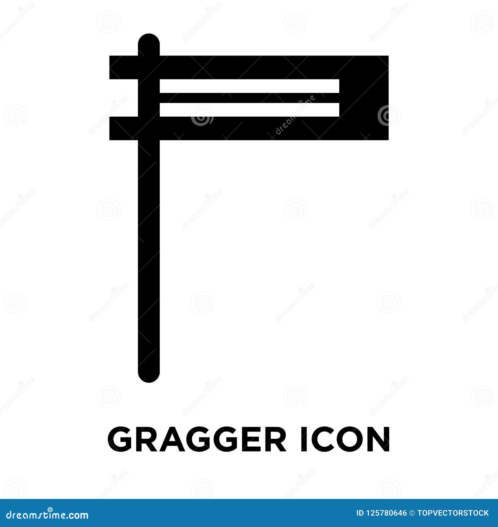 Gragger Icon Vector Isolated on White Background, Logo Concept O Stock ...