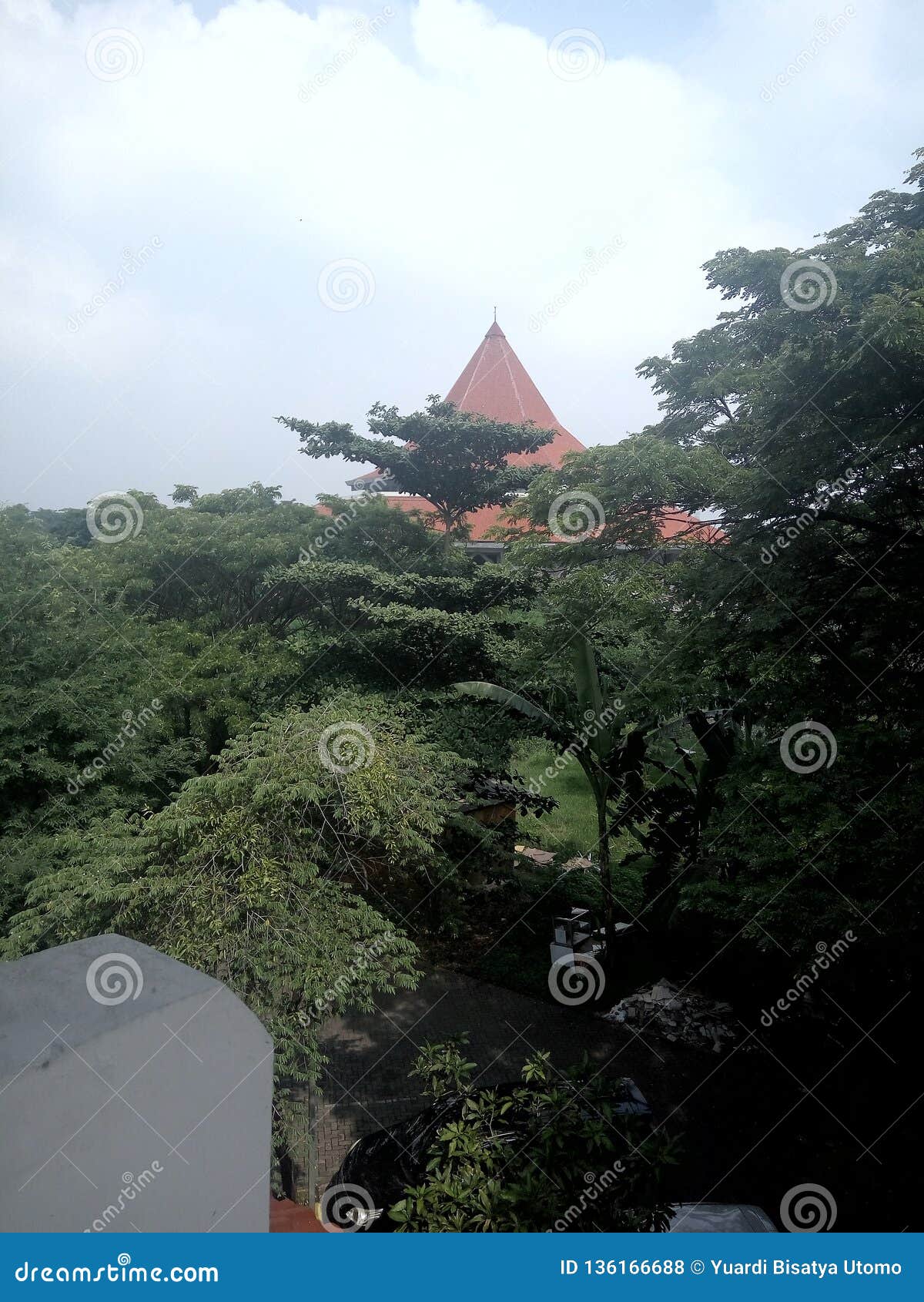 Graha ITS stock photo. Image of looming, building, surabaya - 136166688