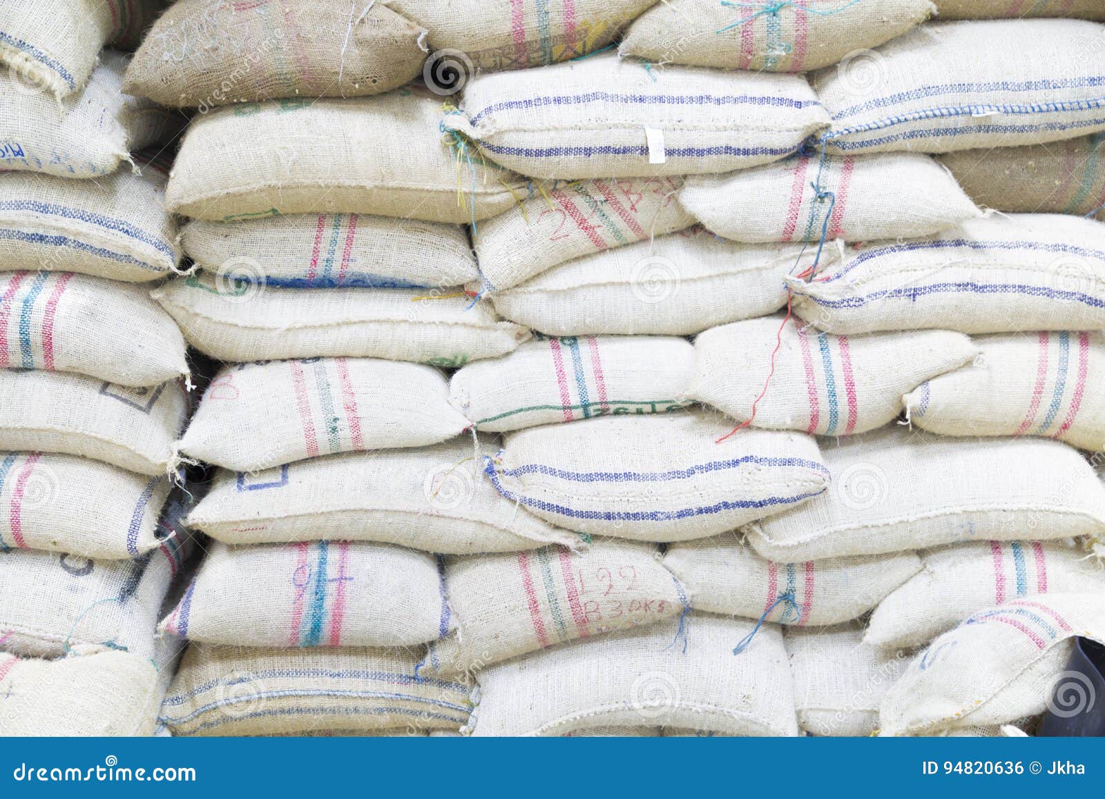 Grain bags stock photo. Image of background, fertilizer - 94820636