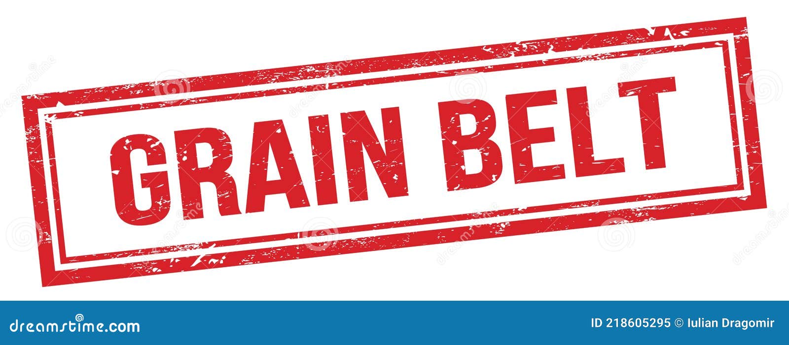 GRAIN BELT Text on Red Grungy Vintage Stamp Stock Illustration ...