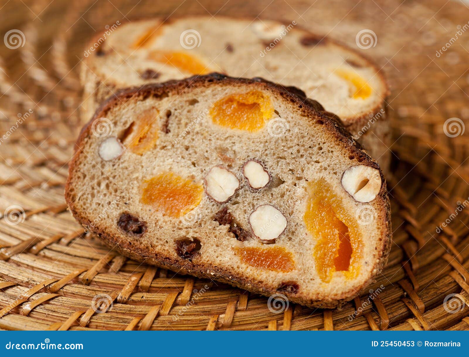 Grain bread with nuts stock image. Image of nuts, baking - 25450453