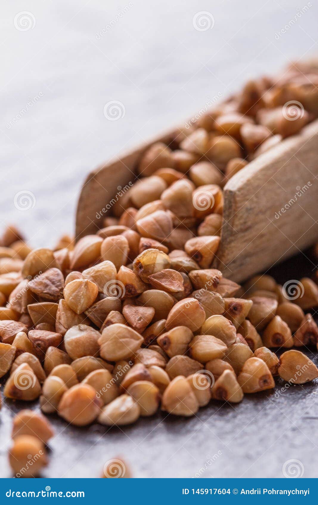 Grain Buckwheat on a Dark Stone Background Stock Photo - Image of meal ...