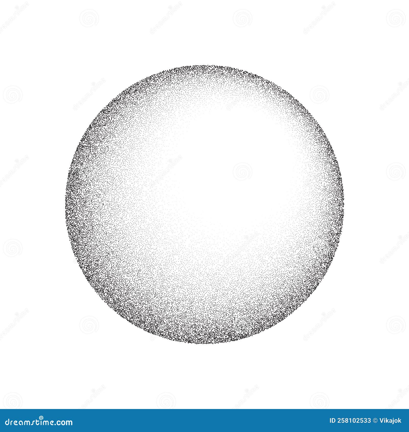 Grain Radial Texture Vector, Concept Of Spray Brush, Grainy Circle ...