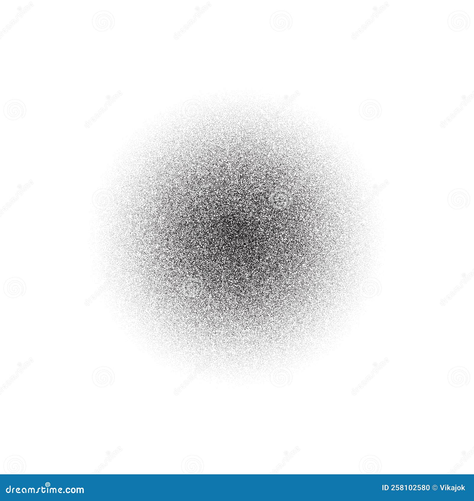 Grain Radial Texture Vector, Concept Of Spray Brush, Grainy Circle ...
