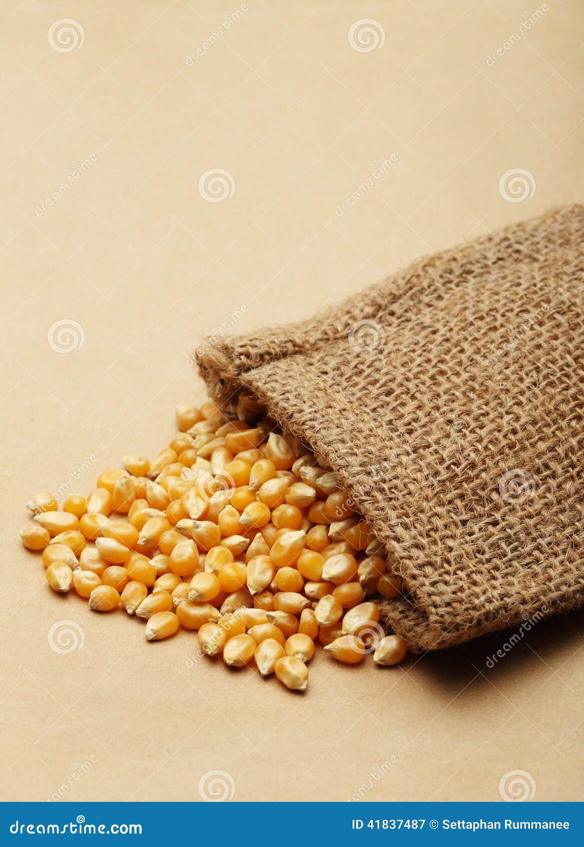 The Grain Corn in Small Sack Stock Image - Image of kernel, cook: 41837487