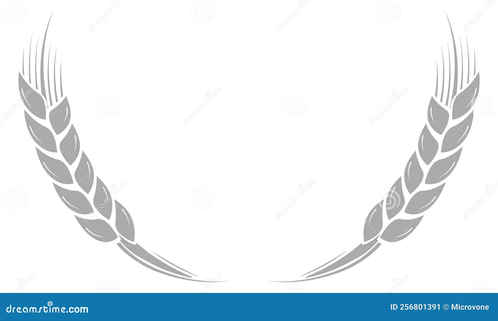 Grain Crop Round Emblem. Wheat Ear Label Stock Vector - Illustration of ...