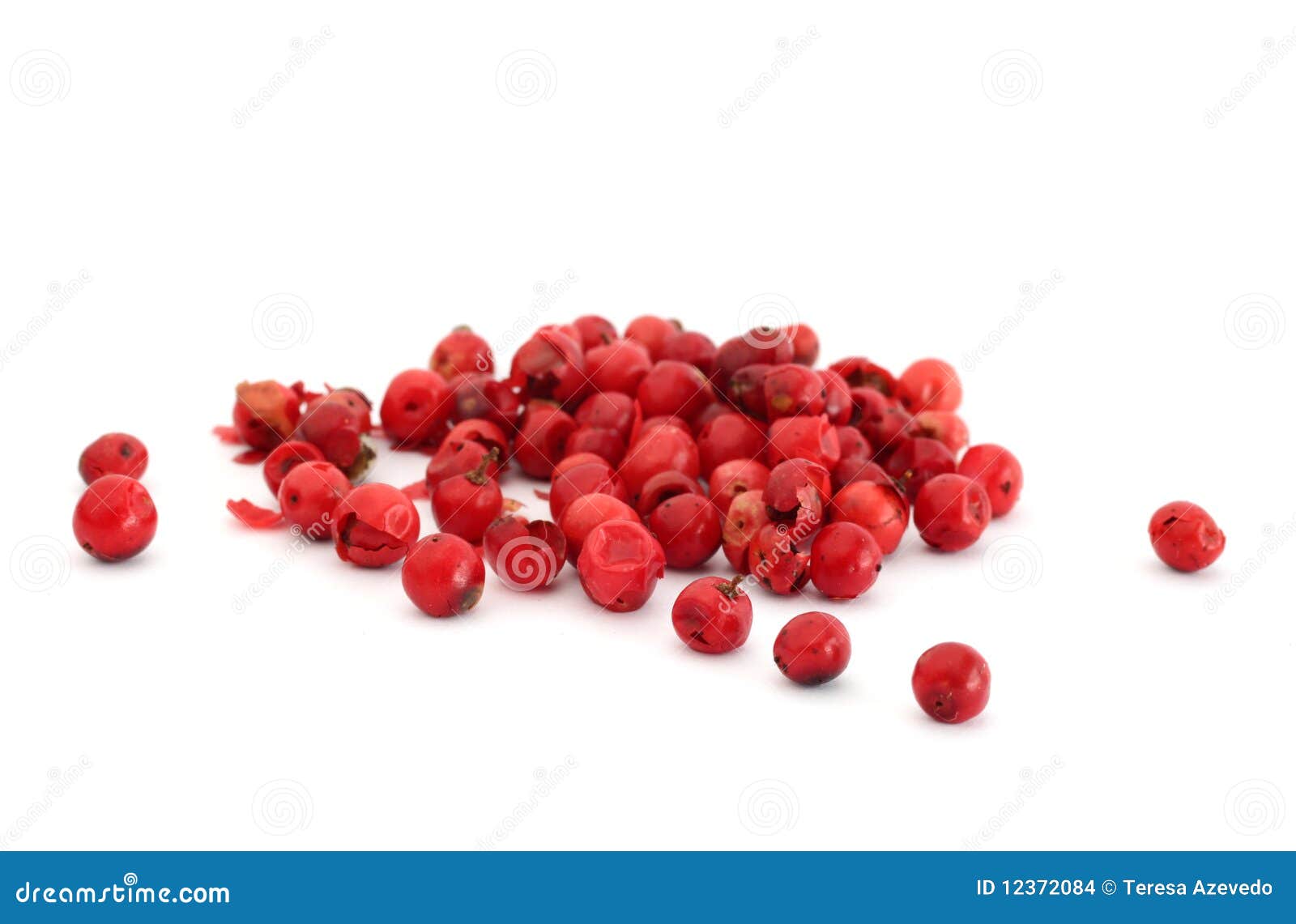 Grain de poivre rouge photo stock. Image du isolement - 12372084