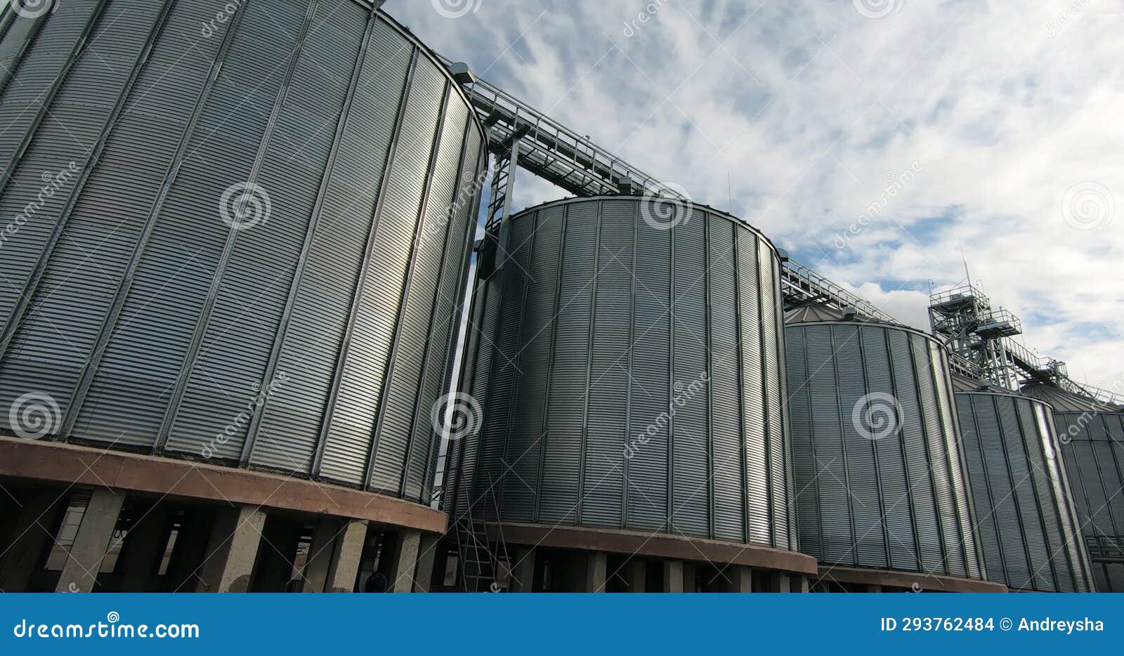 Grain Dryer Containers. a Plant for Processing and Harvesting Animal ...