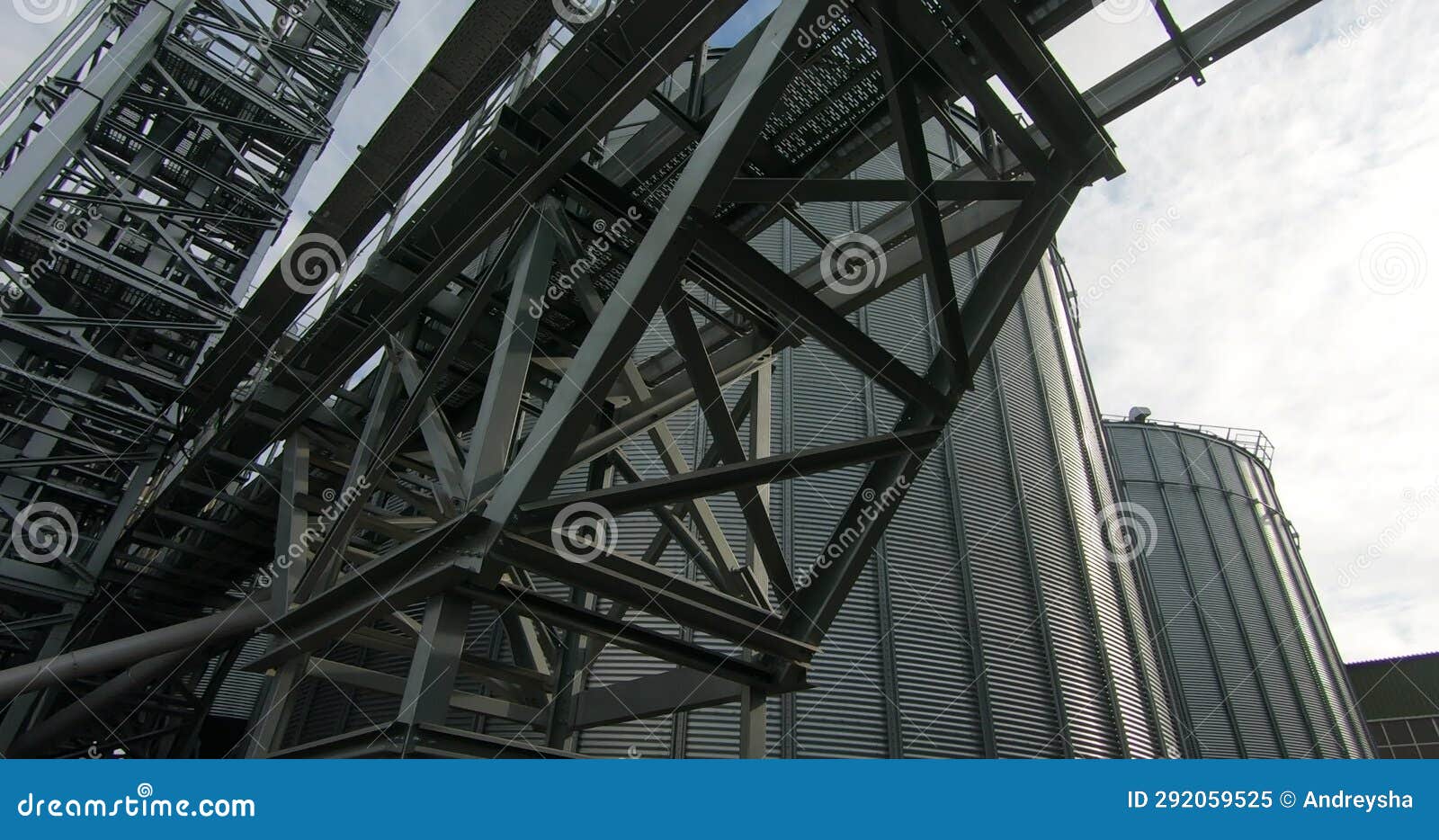 Grain Dryer Containers. a Plant for Processing and Harvesting Animal ...