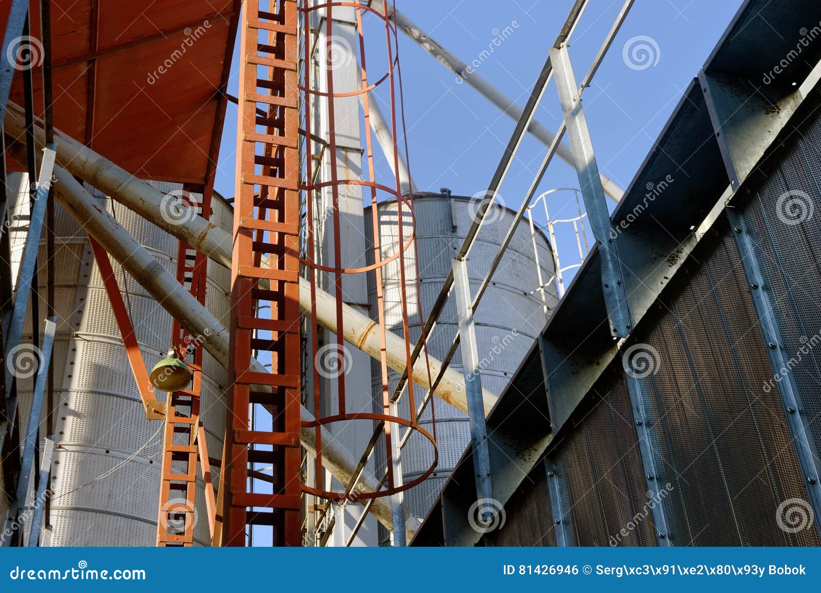 Grain drying system stock photo. Image of grain, plant - 81426946