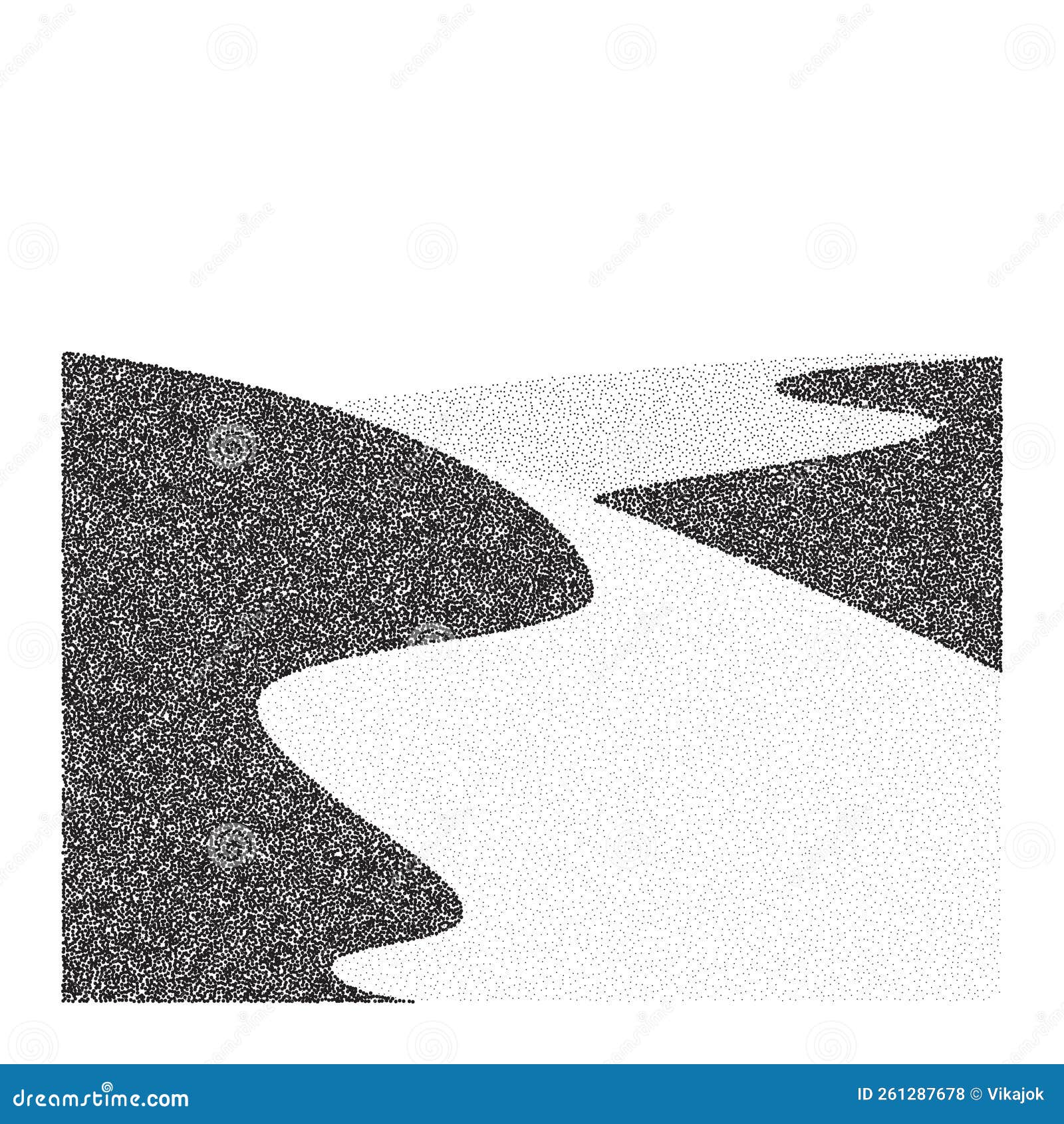 Grain Dune Desert. Stipple Eastern Landscape and Terrain Background ...