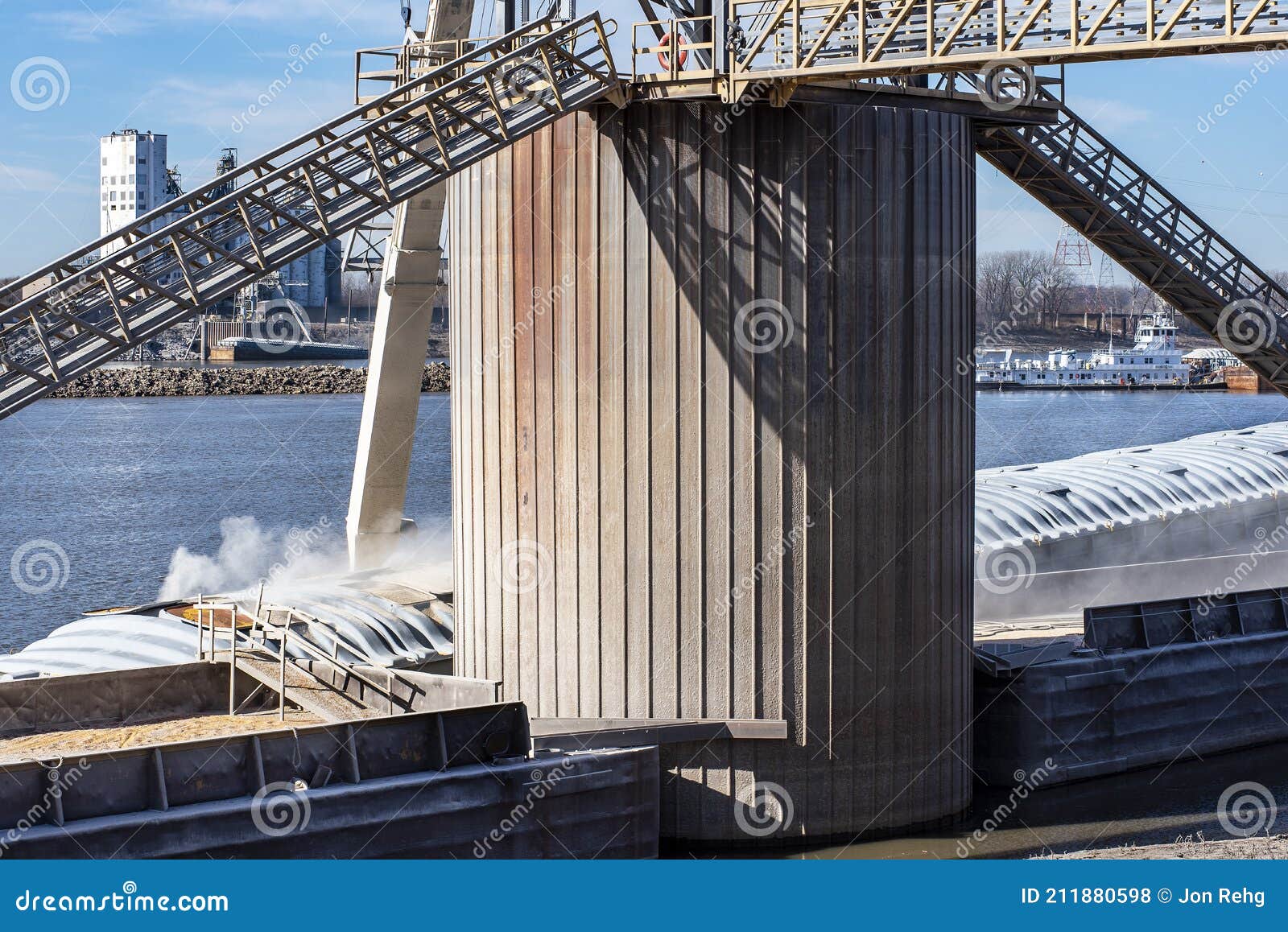 Grain Barge Mississippi Stock Photos - Free & Royalty-Free Stock Photos ...