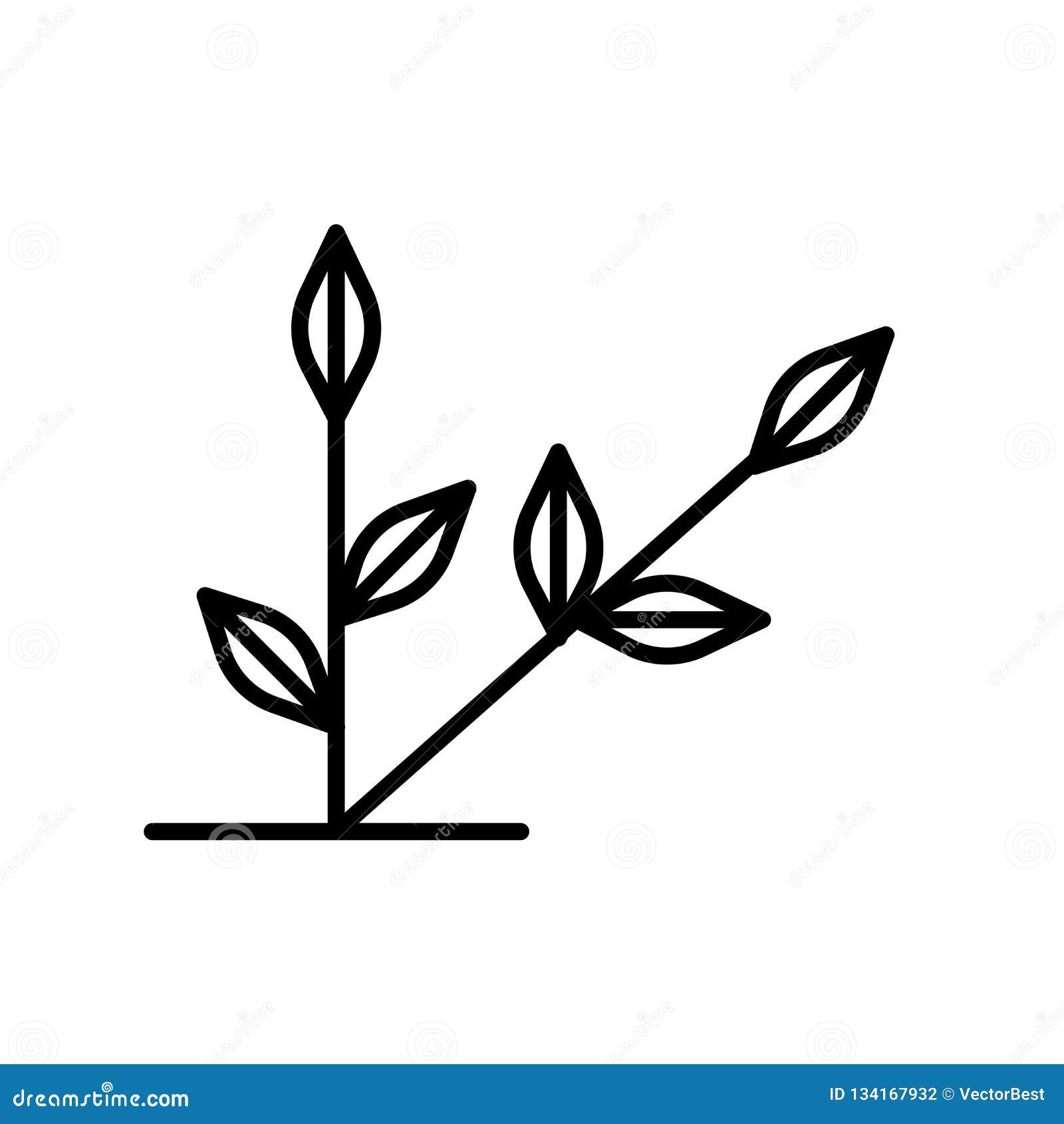 Grain Icon Vector Isolated on White Background, Grain Sign , Thin Line ...