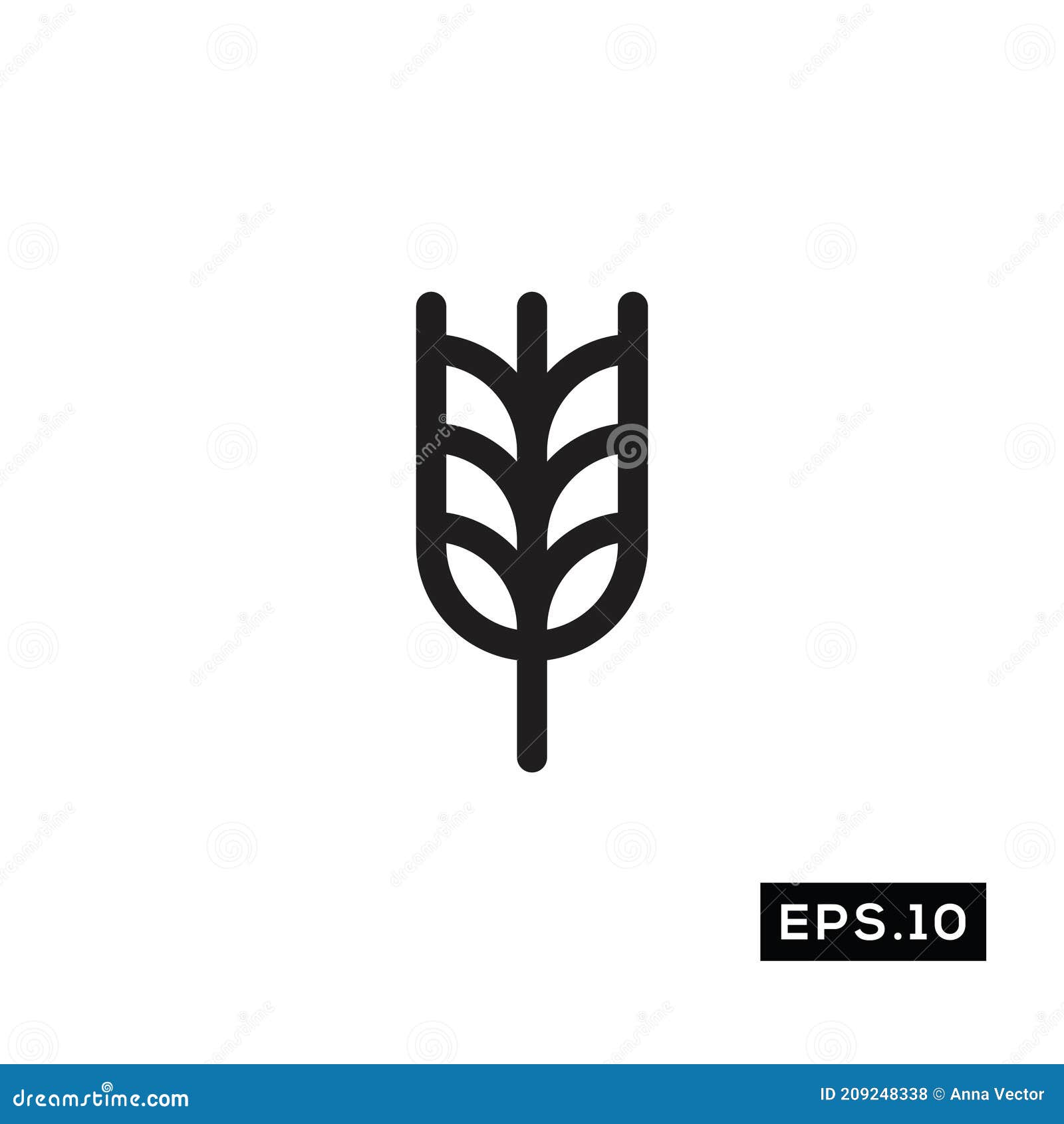 Grain Bag Line And Solid Icon. Opened Wheat Flour Sack Symbol, Outline ...