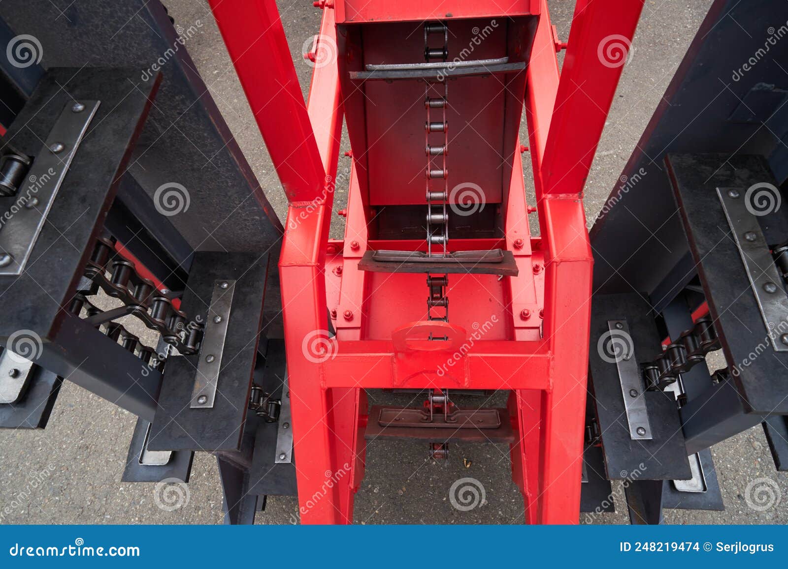 Chain scraper conveyor stock photo. Image of drive, conveyer - 248219474