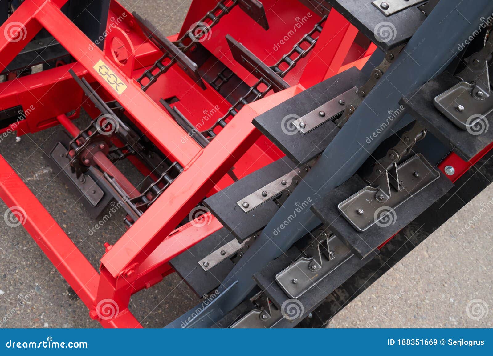 Grain Loader. Chain Scraper Conveyor Stock Image - Image of business ...