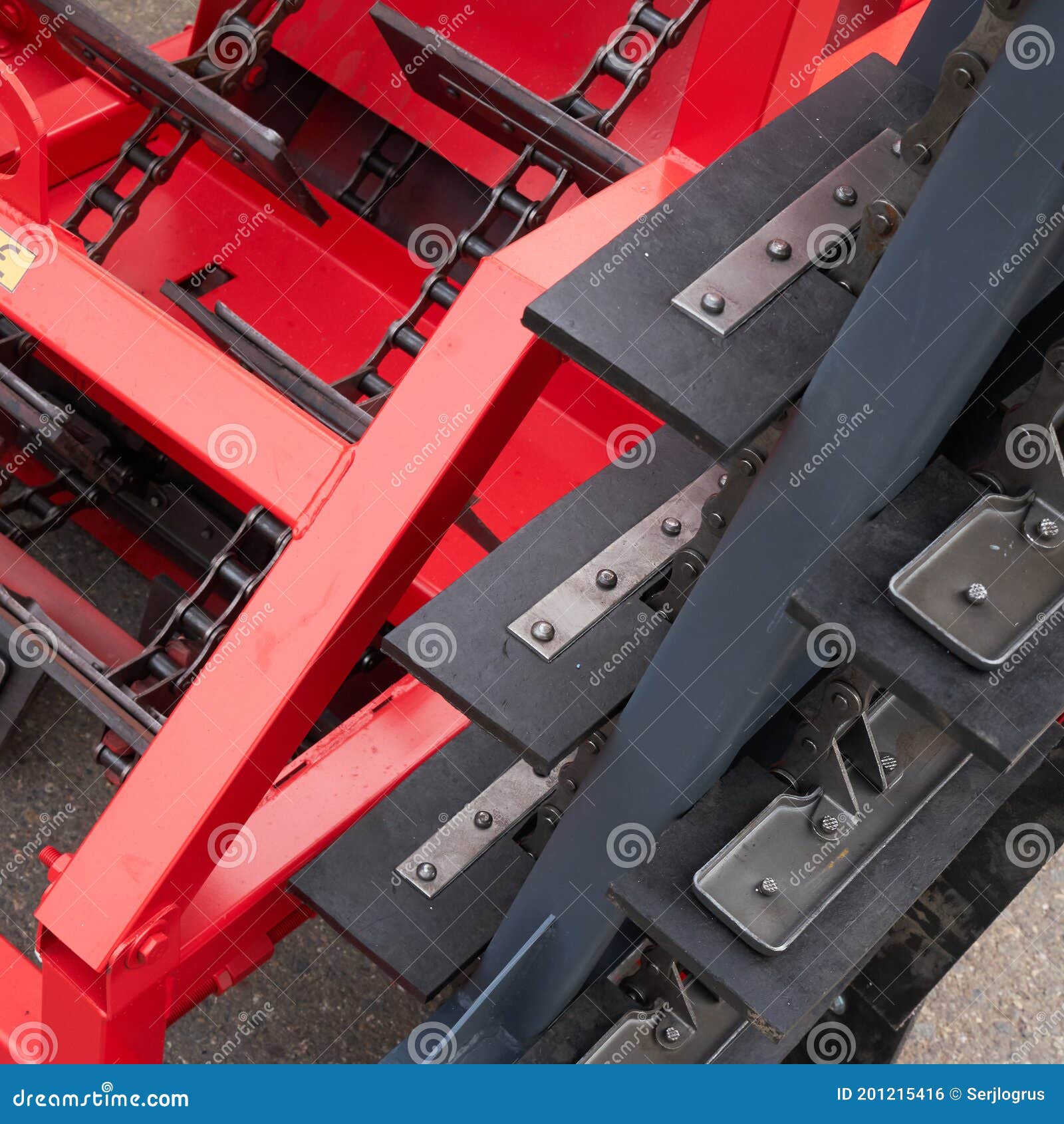 Grain Loader. Chain Scraper Conveyor Stock Photo - Image of farming ...
