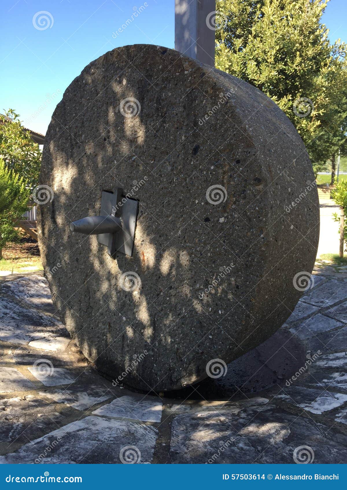 Grain millstone stock photo. Image of grist, grinder - 57503614