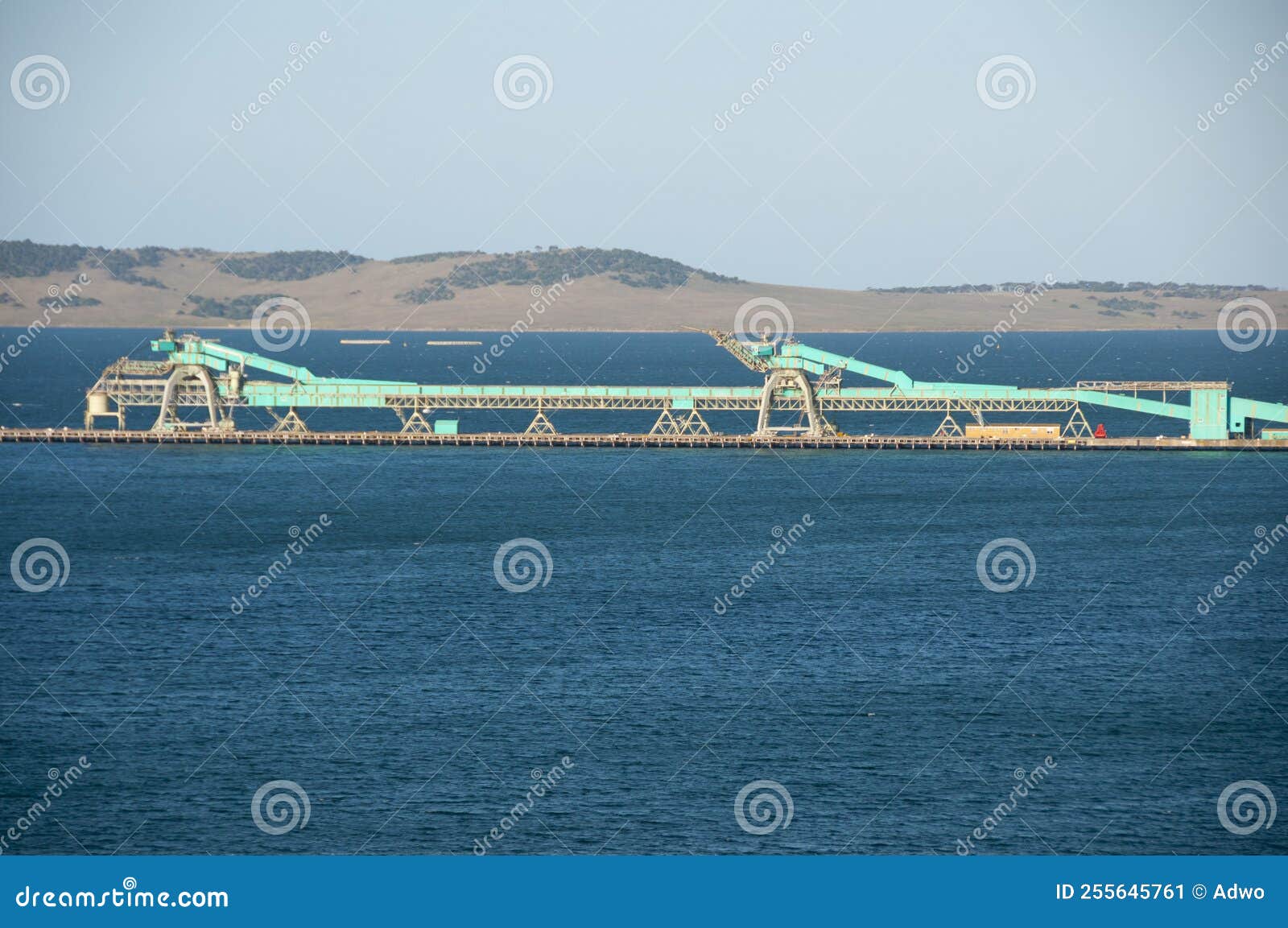 Grain Outloader in Port Lincoln Stock Image - Image of load, equipment ...
