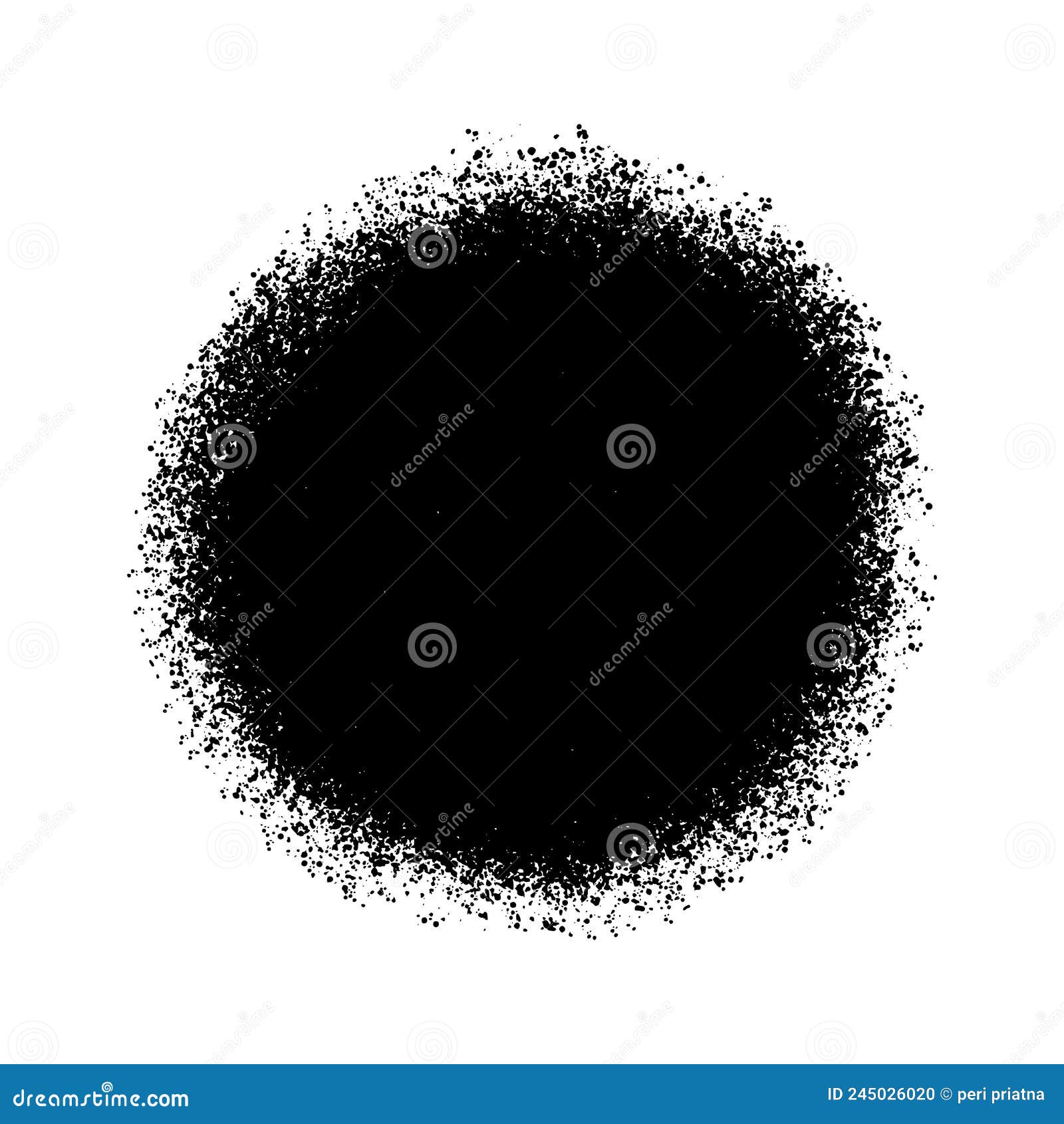 Grain Round Shape Isolated on White Background. Vector Illustration ...