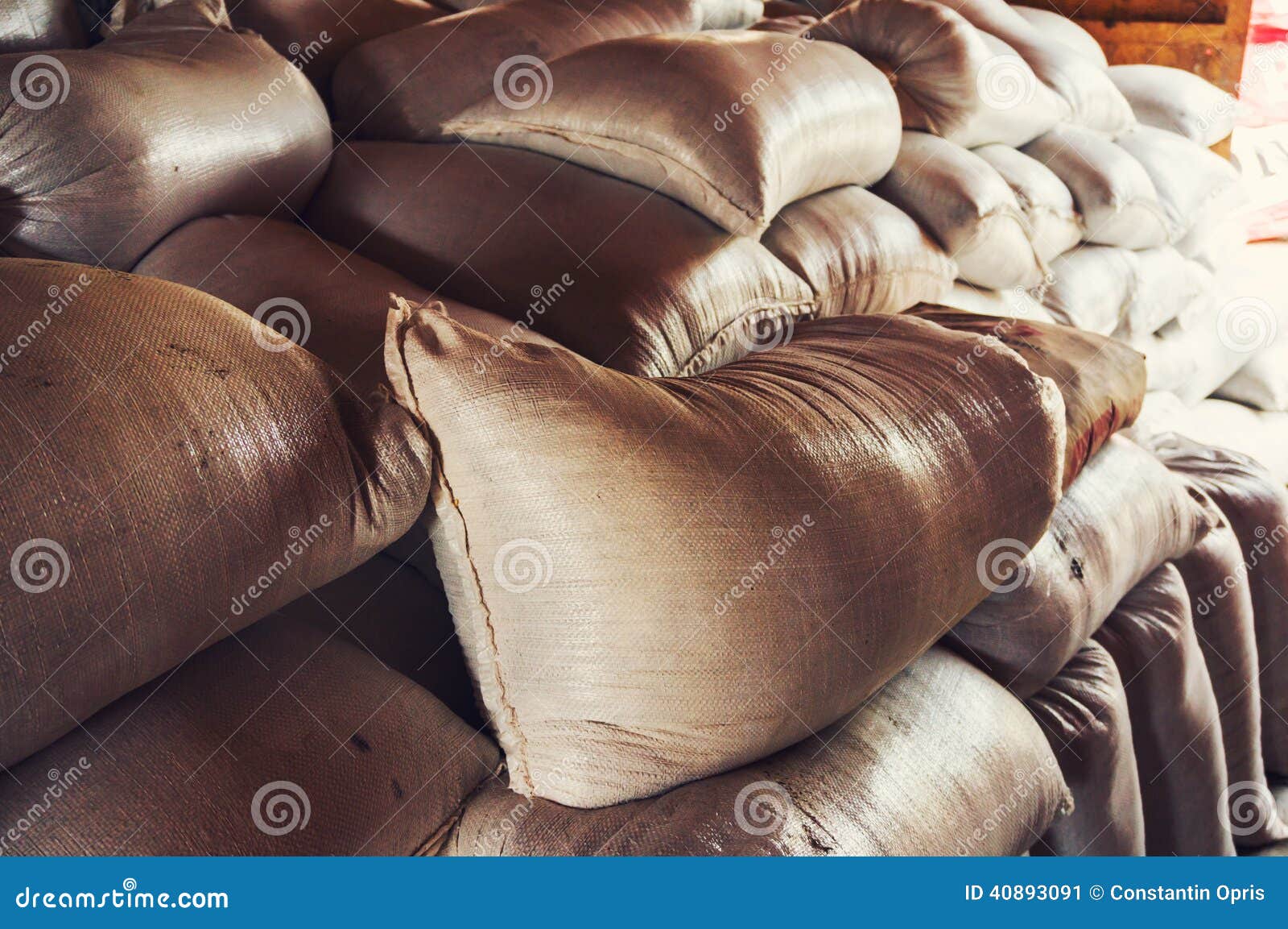Grain sacks stock image. Image of wheat, food, oatmeal - 40893091