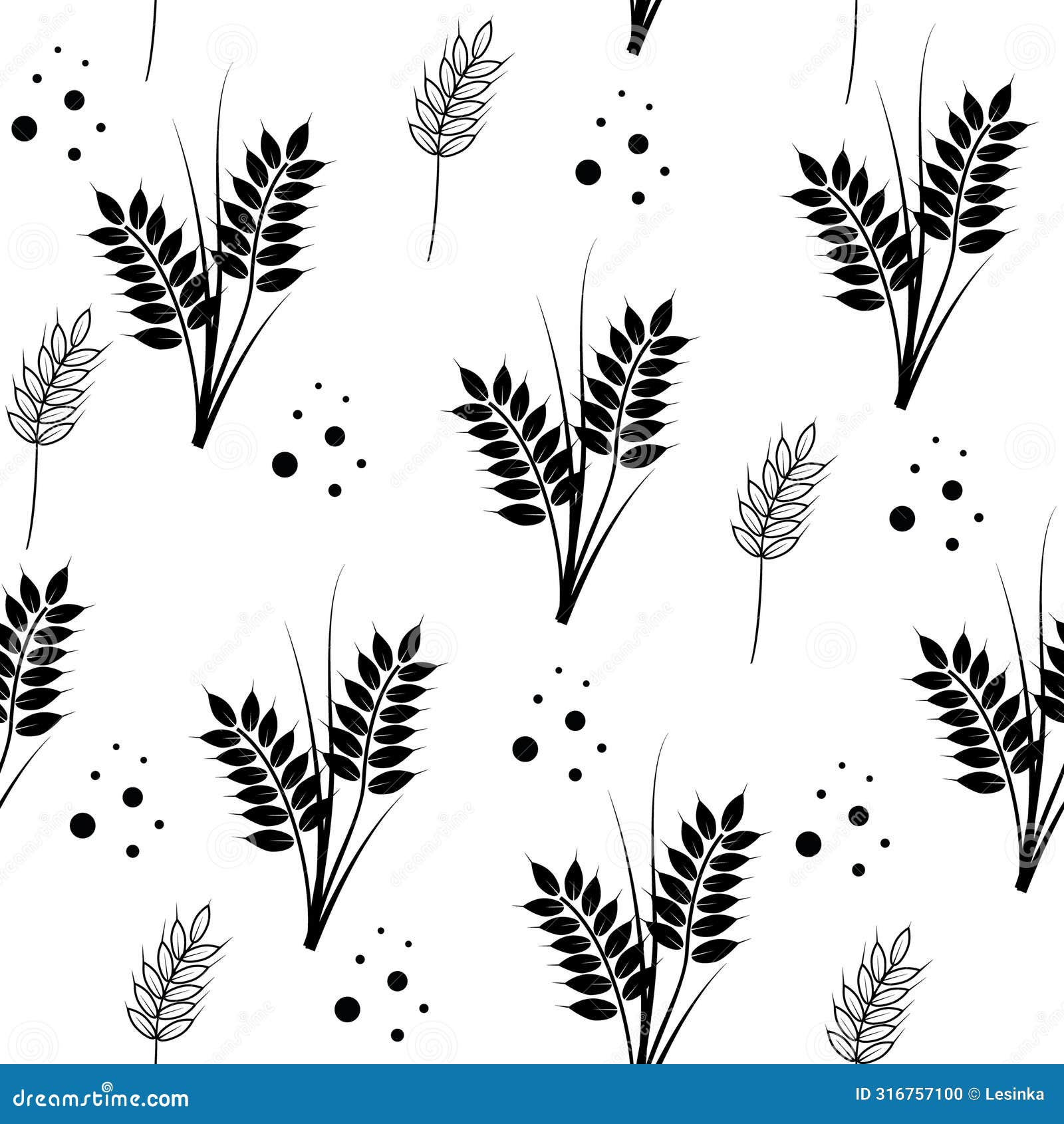 Grain Seamless Pattern Design for Fabric Materials, Templates, Layouts ...