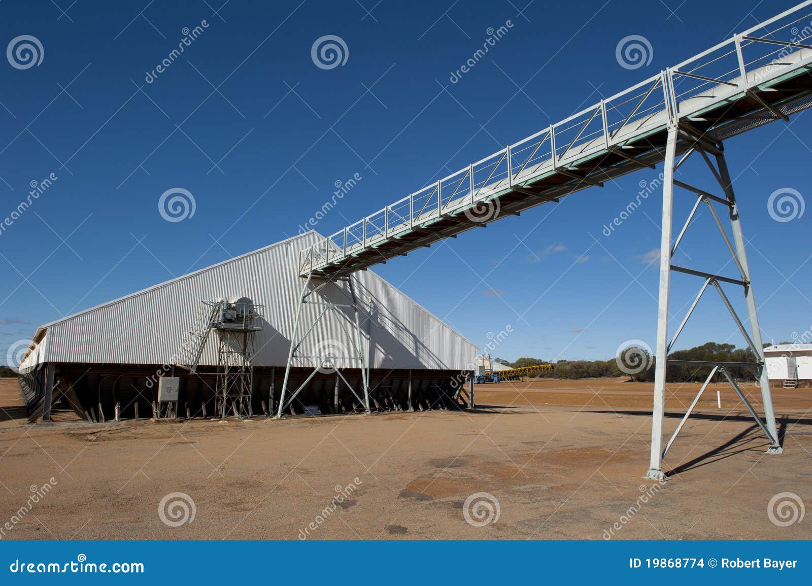 Grain Silo stock photo. Image of silo, white, exterior - 19868774