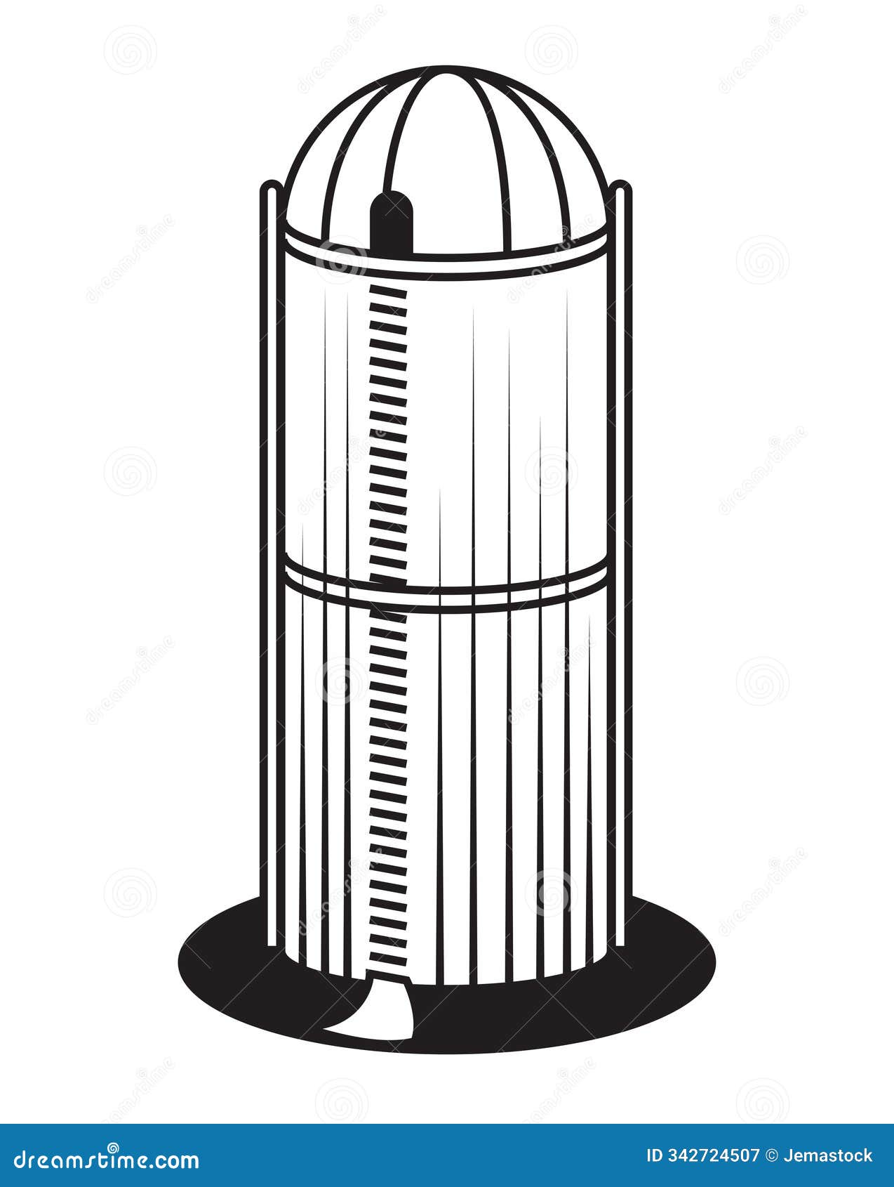 Grain Silo Farm Cartoon Vector | CartoonDealer.com #342724507
