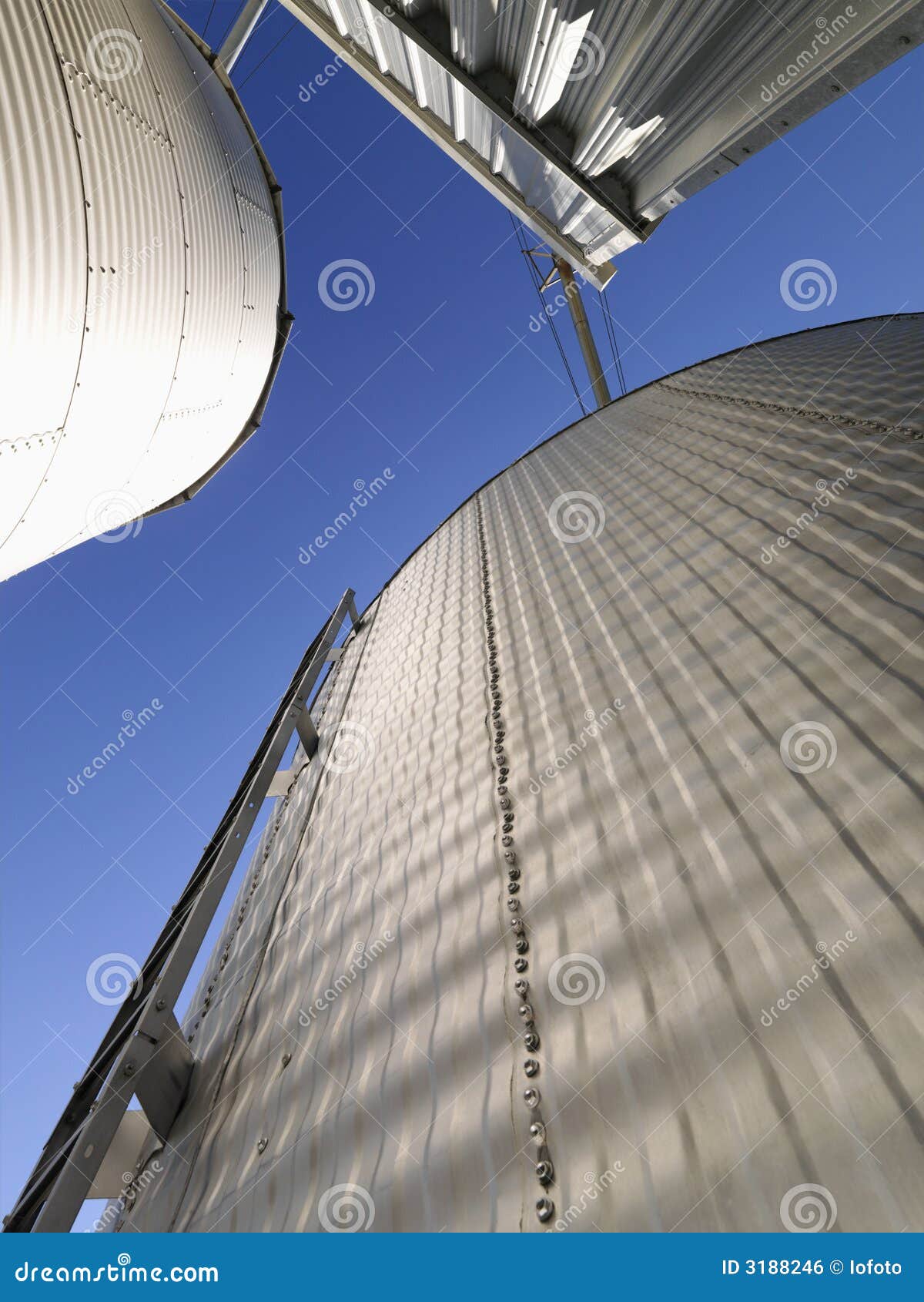 Grain silo storage. stock photo. Image of outdoors, bottom - 3188246