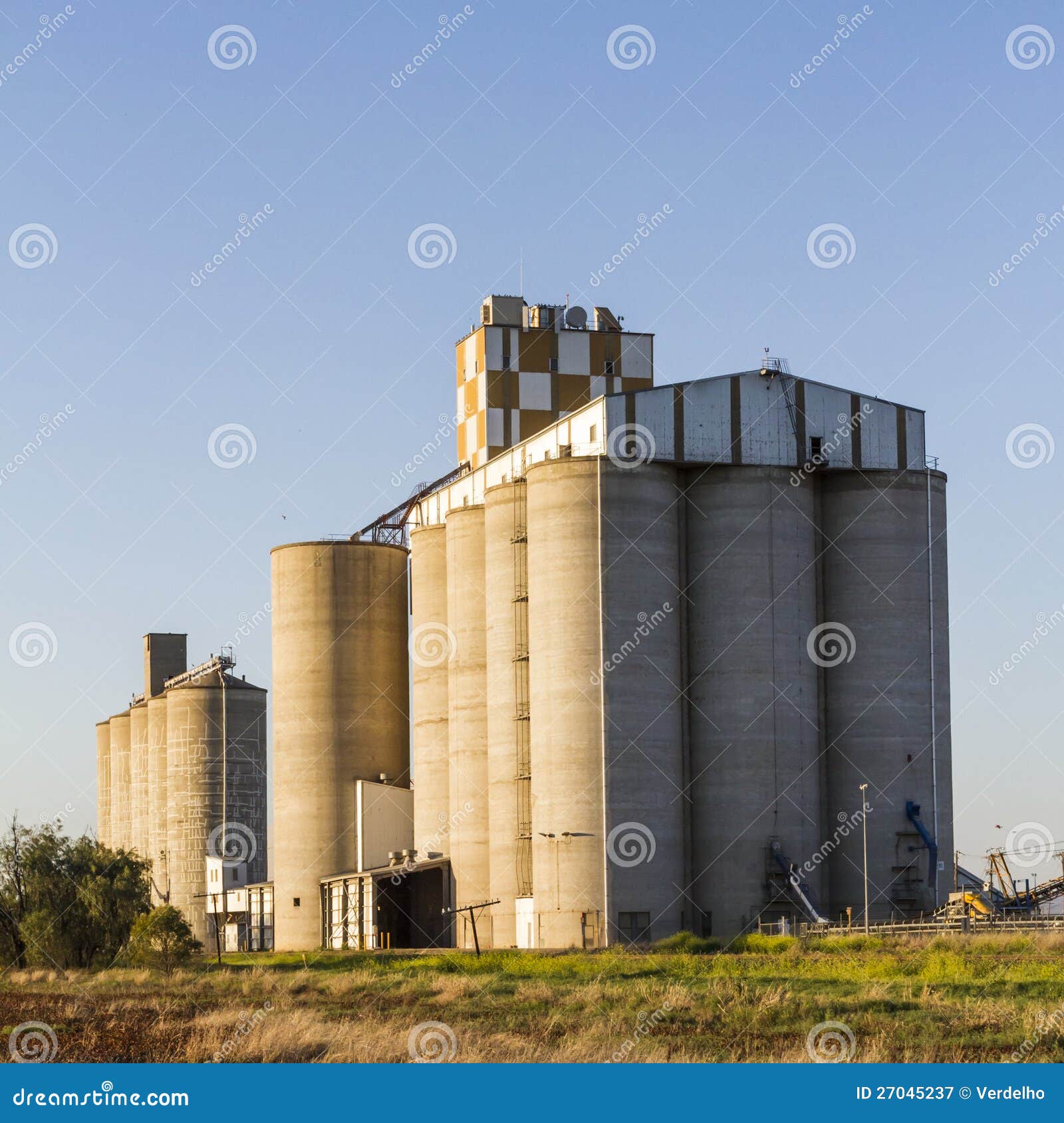 Grain Silos stock image. Image of agriculture, industrial - 27045237