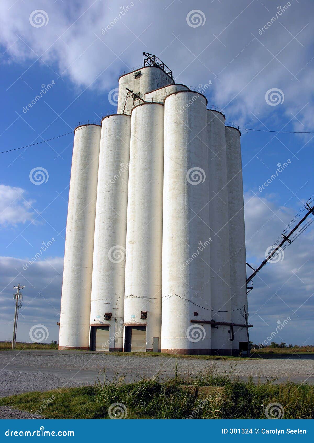 Grain Silos stock photo. Image of grain, storage, oklahoma - 301324