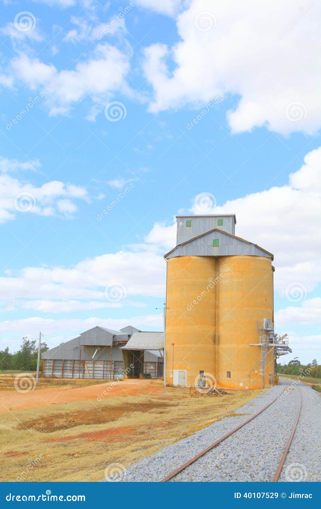 Grain Silos stock image. Image of farm, railway, transport - 40107529