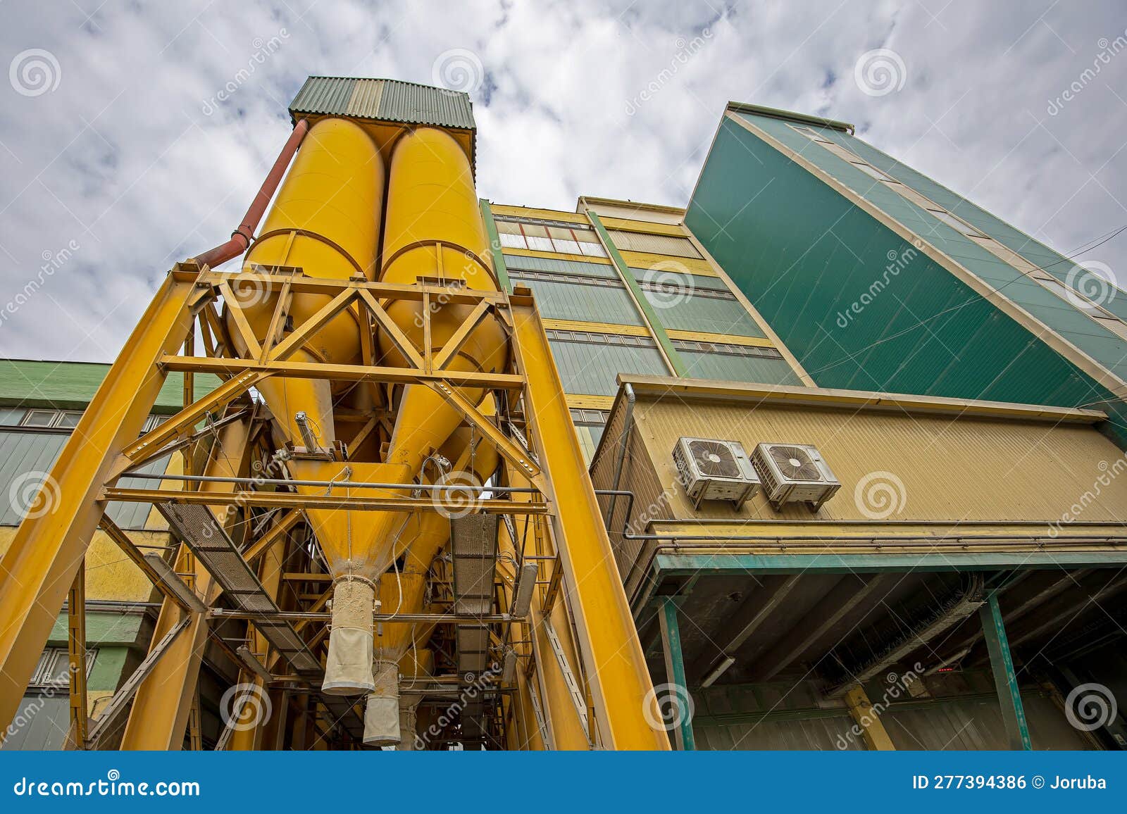 Grain Silos and Cereal Dryer for Agricultural Industry Editorial Photo ...