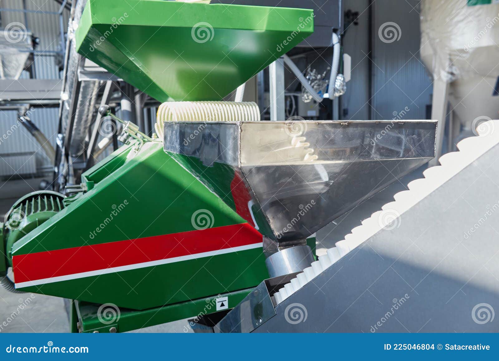 Grain Sorting Machine on the Factory Stock Photo - Image of nutrition ...