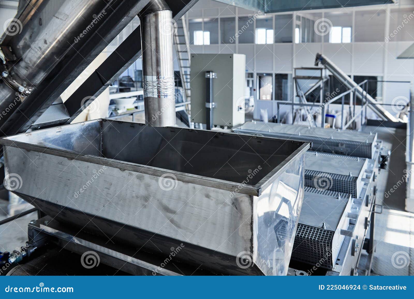 Grain Sorting Machine on the Factory Stock Photo - Image of bread ...