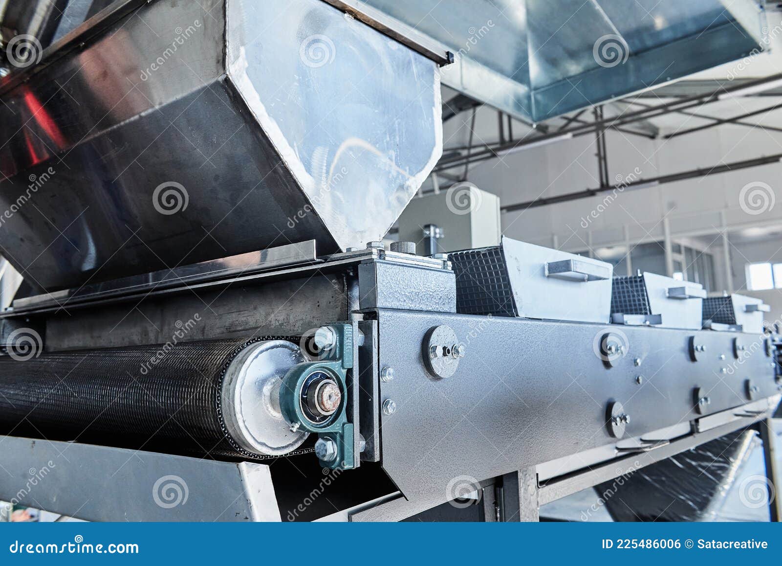 Grain Sorting Machine on the Factory Stock Photo - Image of working ...