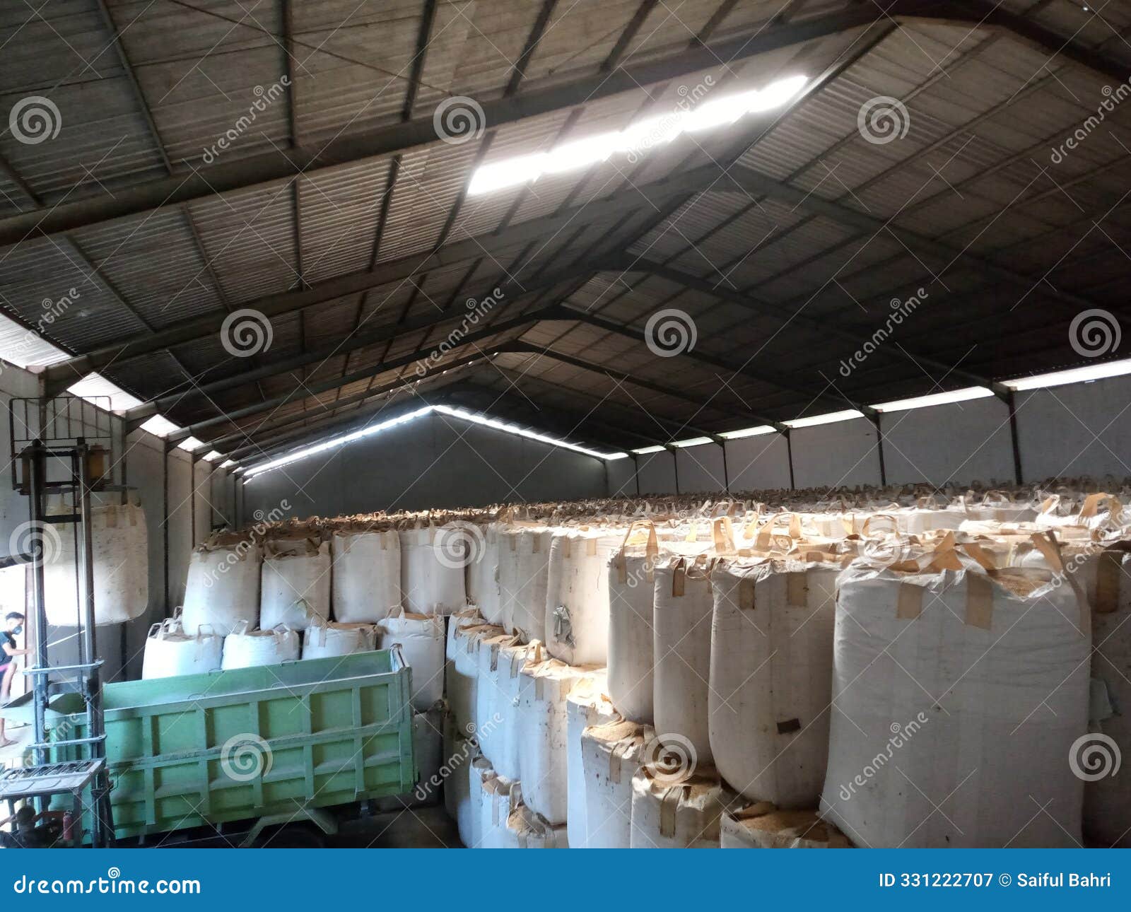 Grain storage area stock image. Image of architecture - 331222707
