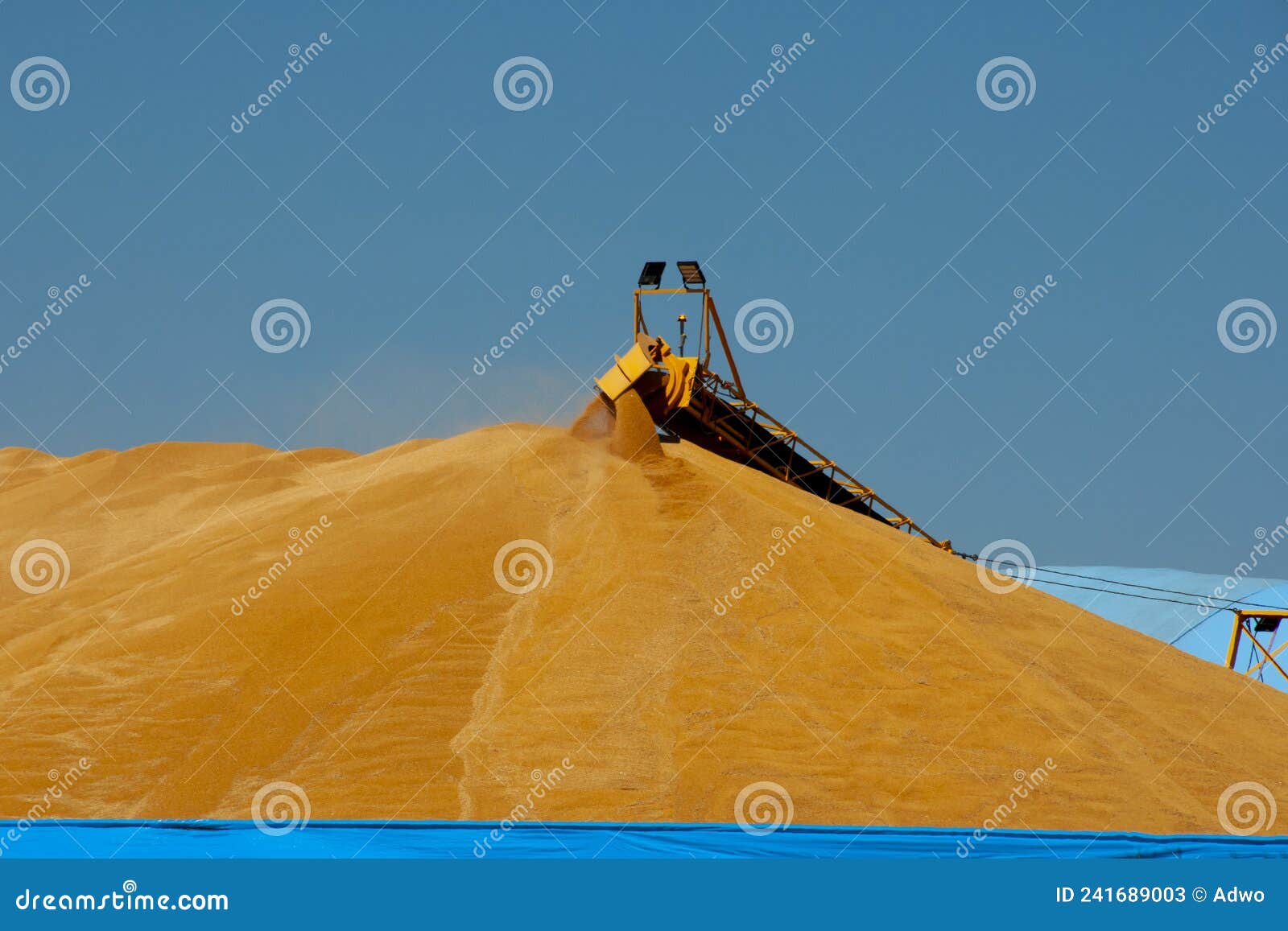Grain Storage stock image. Image of agriculture, handlers - 241689003