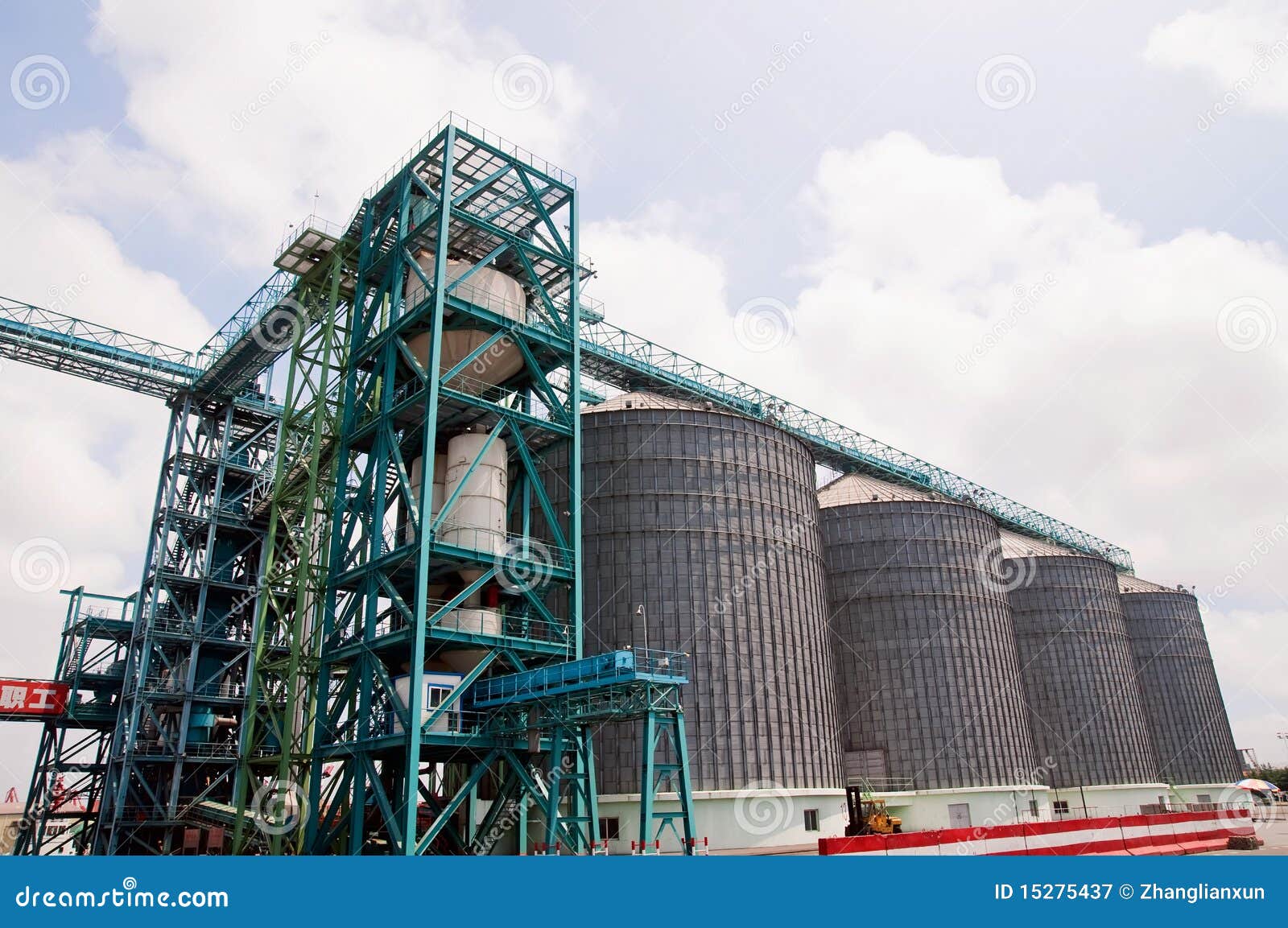 Grain Storage Tanks Stock Image | CartoonDealer.com #15275437